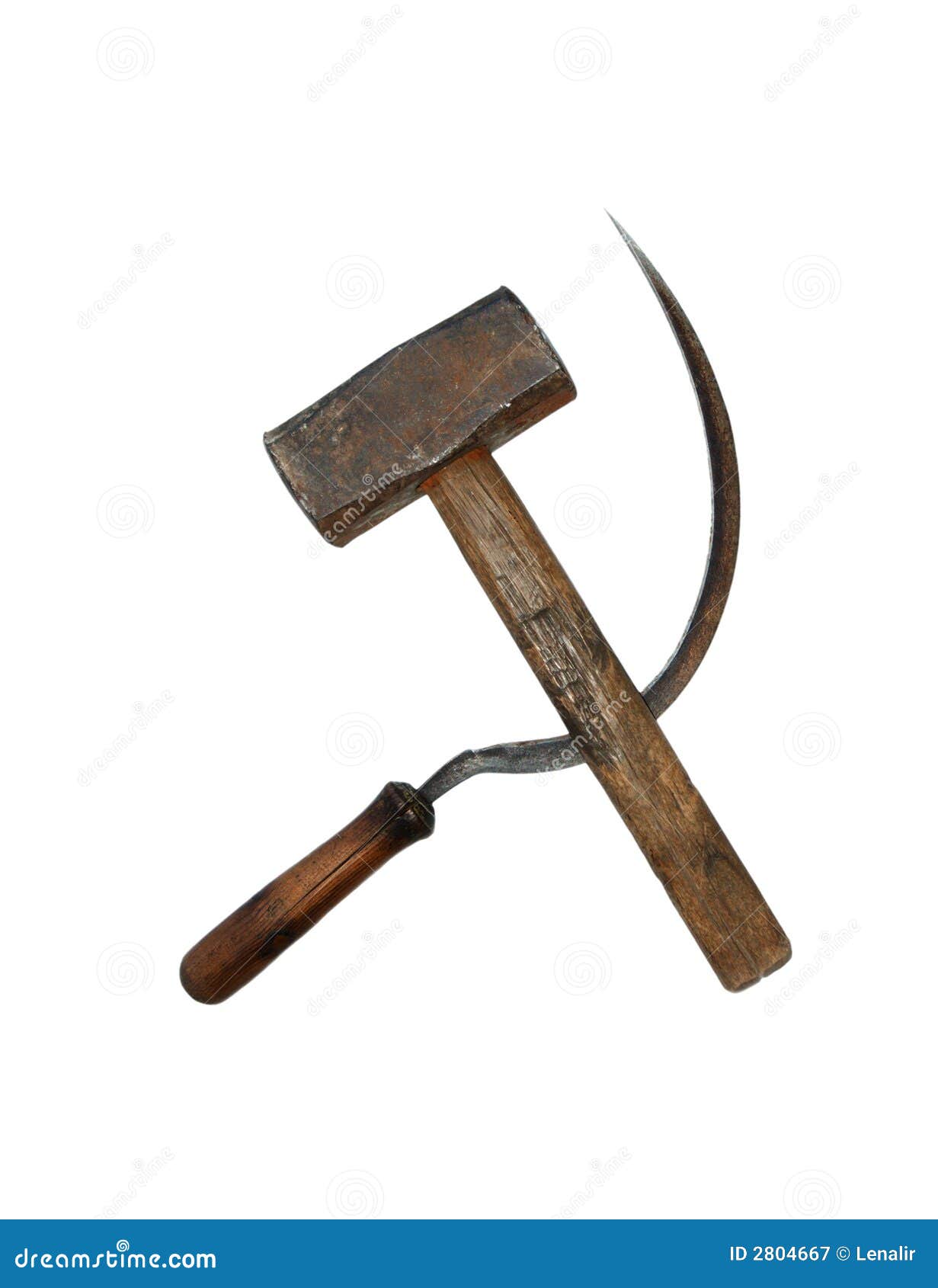 Falce e martello immagine stock. Immagine di bianco, maglio - 2804667