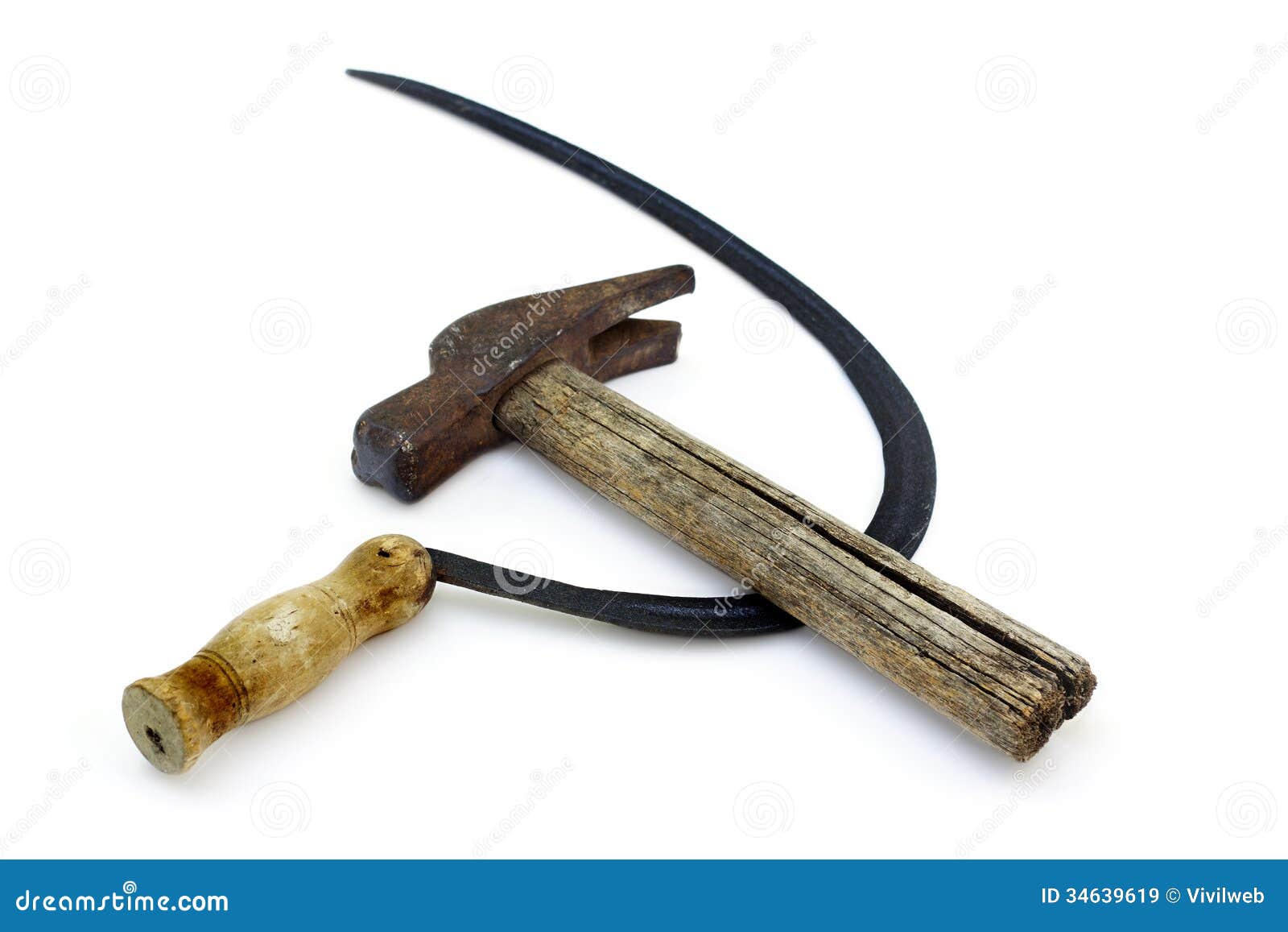 Falce e martello immagine stock. Immagine di naturalizzisi - 34639619