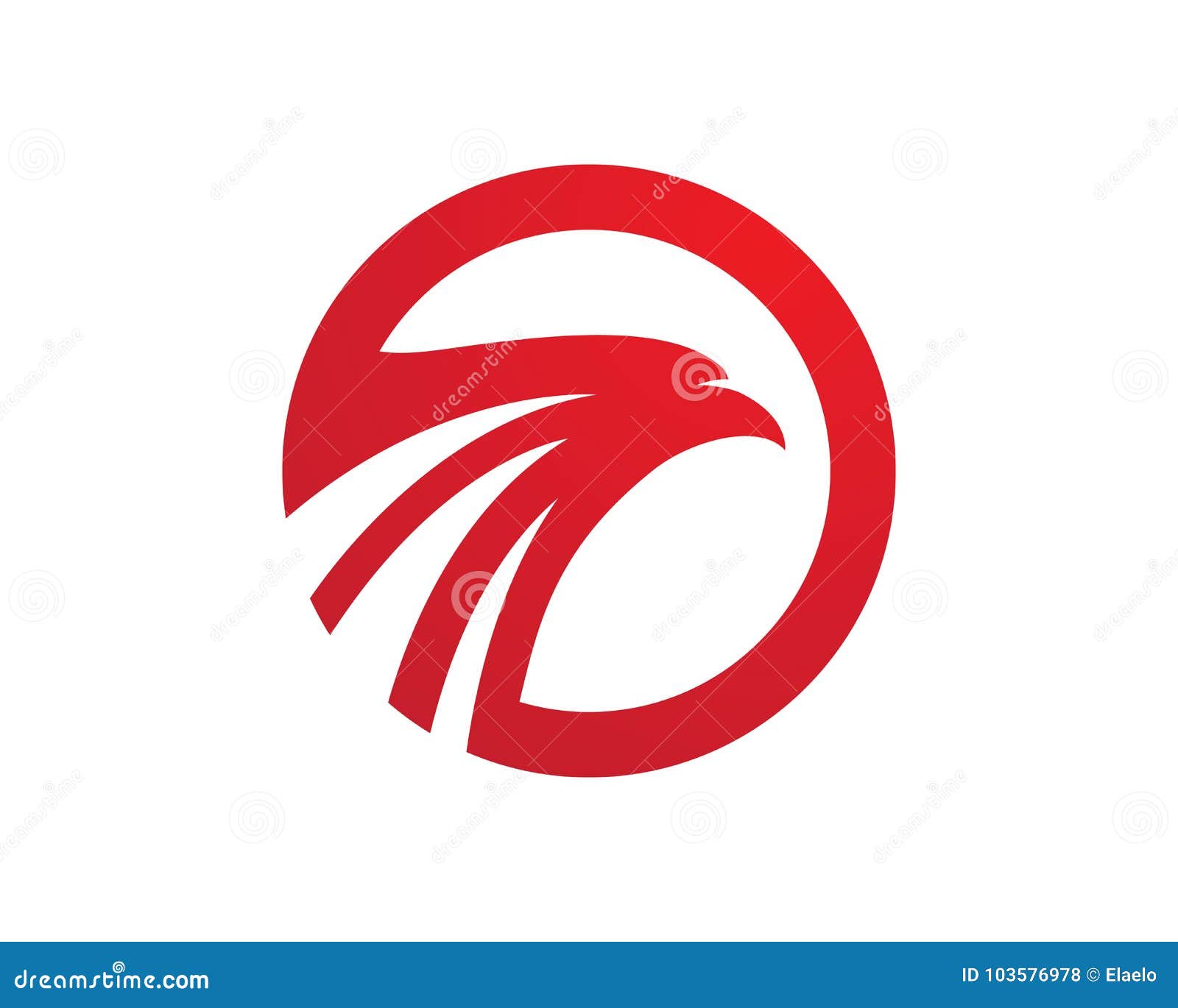 Falco Eagle Bird Logo Template Illustrazione Vettoriale - Illustrazione ...