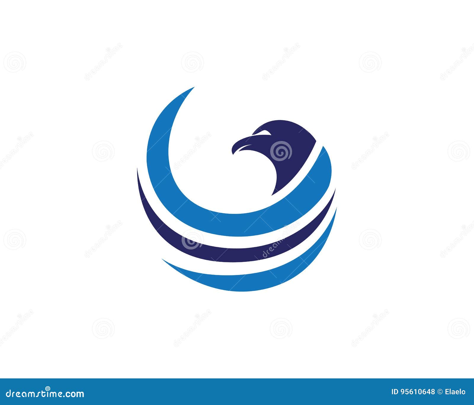 Falco Logo Template illustrazione vettoriale. Illustrazione di volo ...