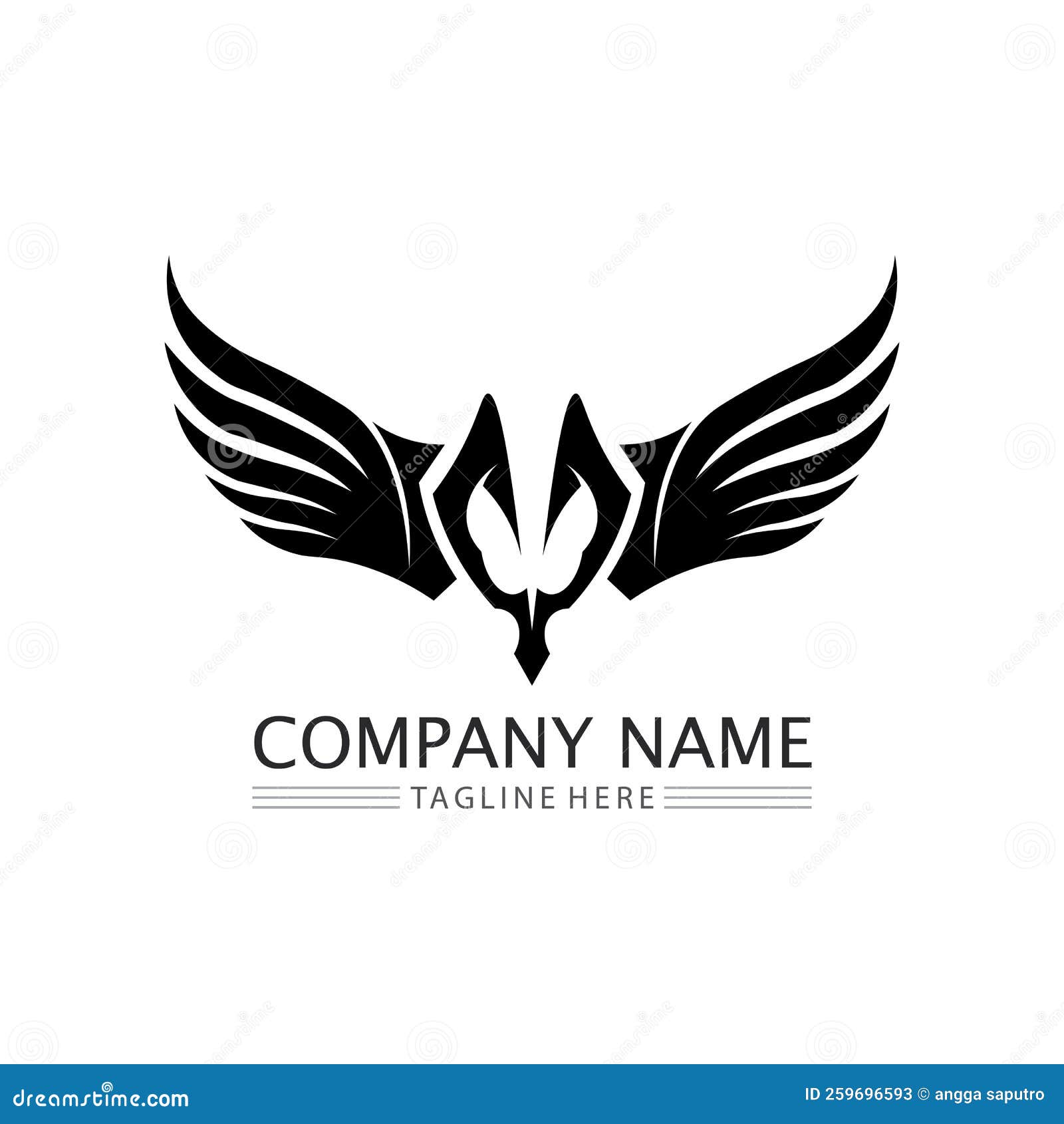 Falcon Eagle Bird Logo Template Vector Icon Stock Illustration ...