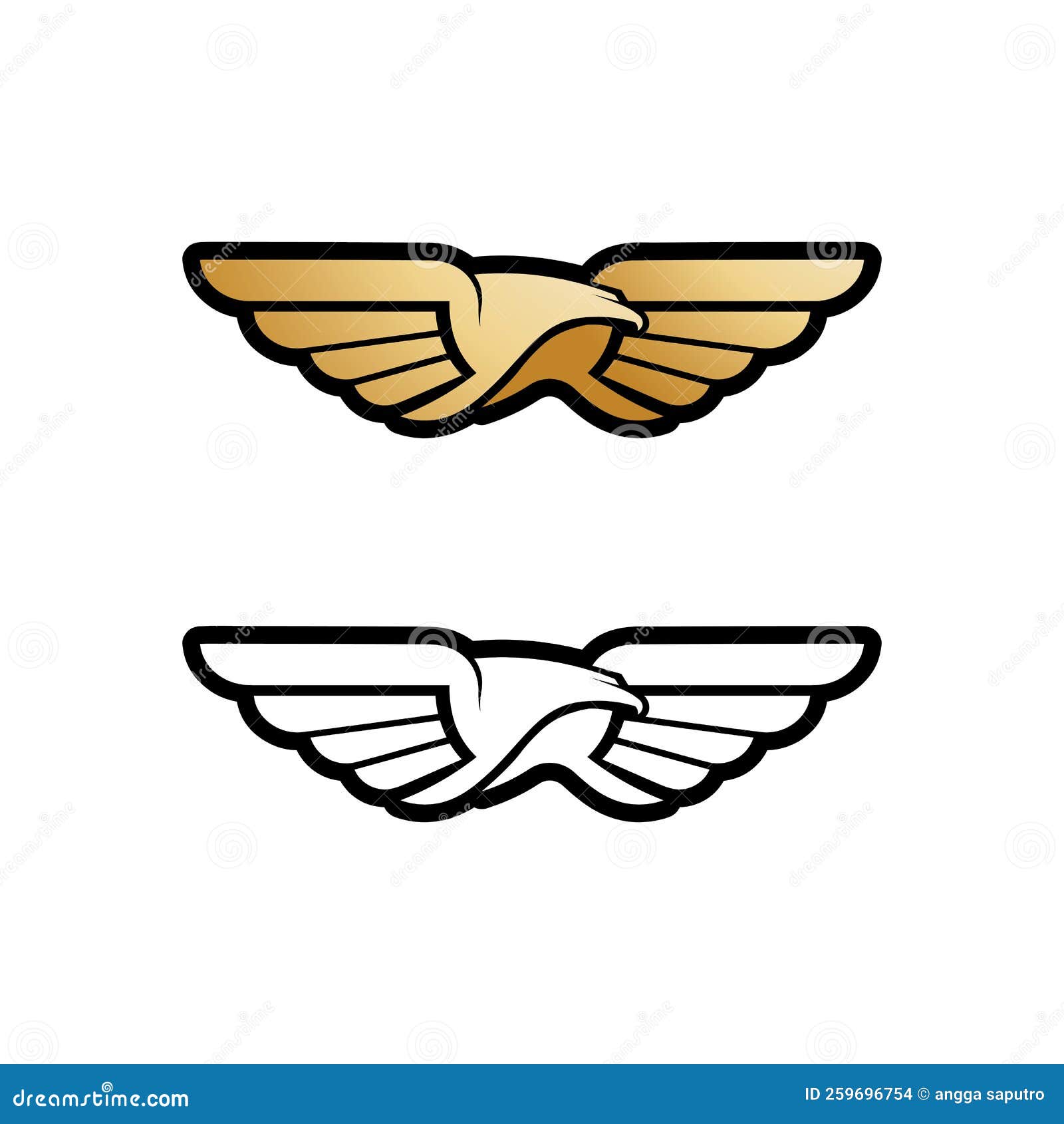 Falcon Eagle Bird Logo Template Vector Icon Stock Illustration ...
