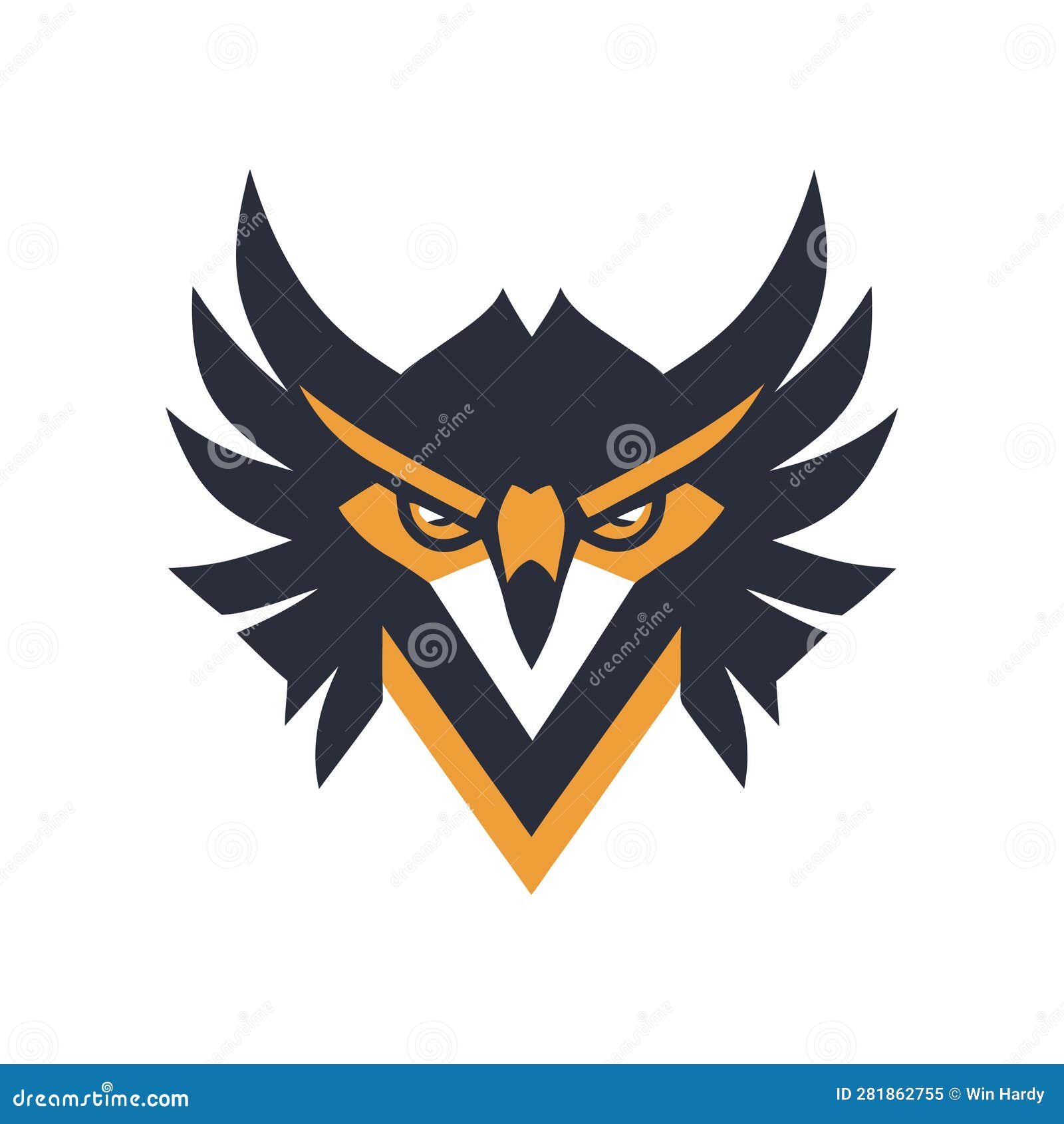 Falcon, Eagle, Hawk Bird Logo Illustration Vector Design Stock Vector ...