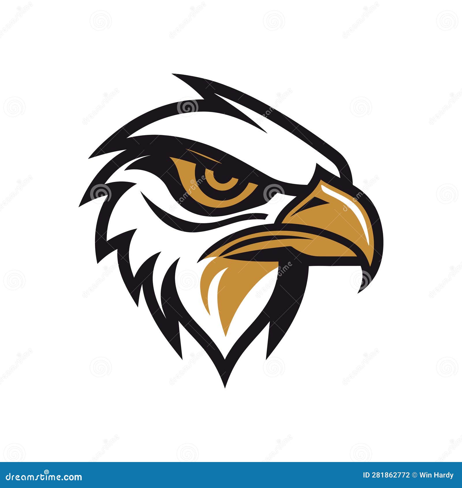 Falcon, Eagle, Hawk Bird Logo Illustration Vector Design Stock Vector ...