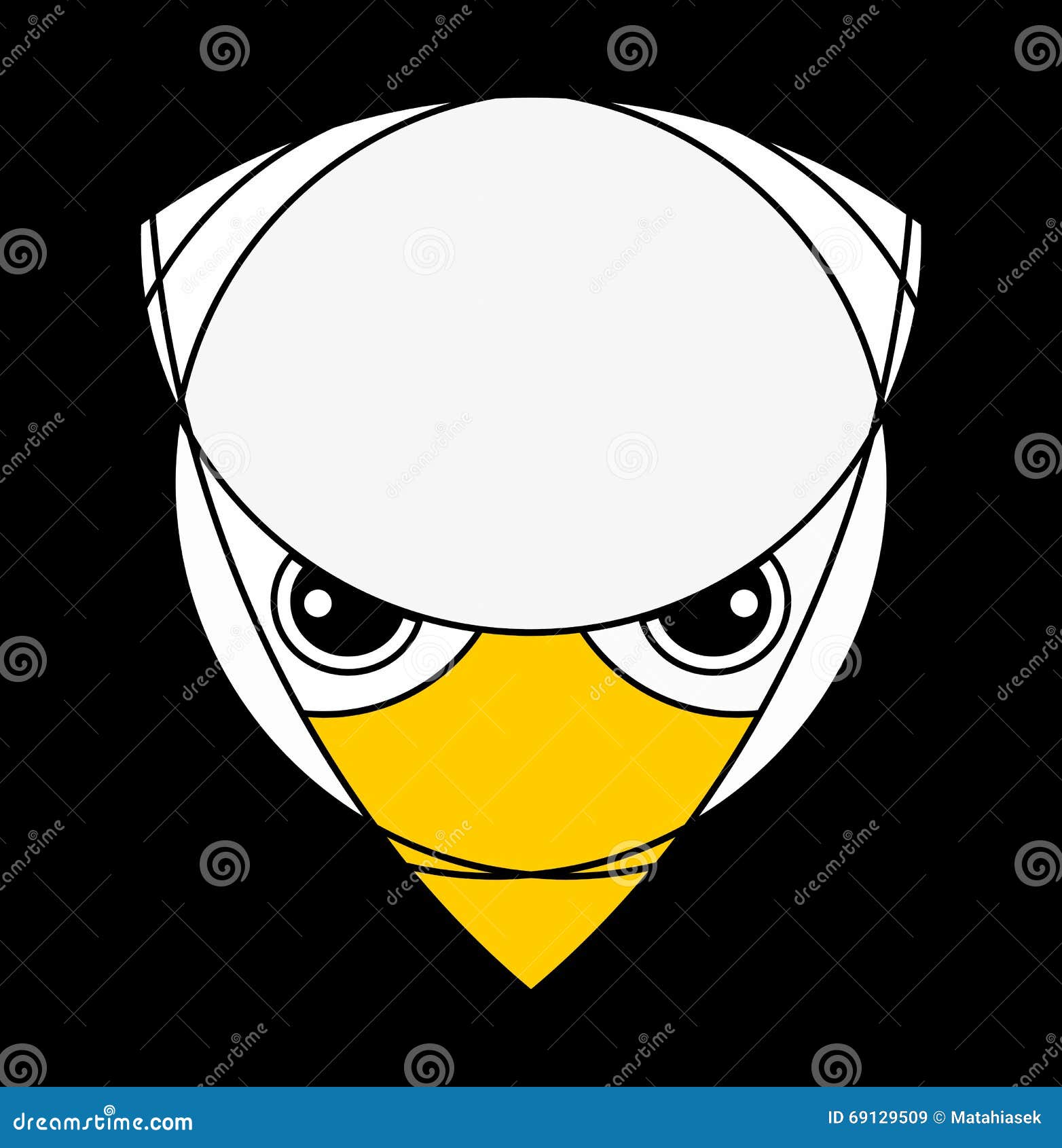Eagle Raptor Logo Of Predator Bird Template Icon Vector Illustration ...