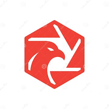 Falcon fire logo design stock vector. Illustration of sign - 174734908