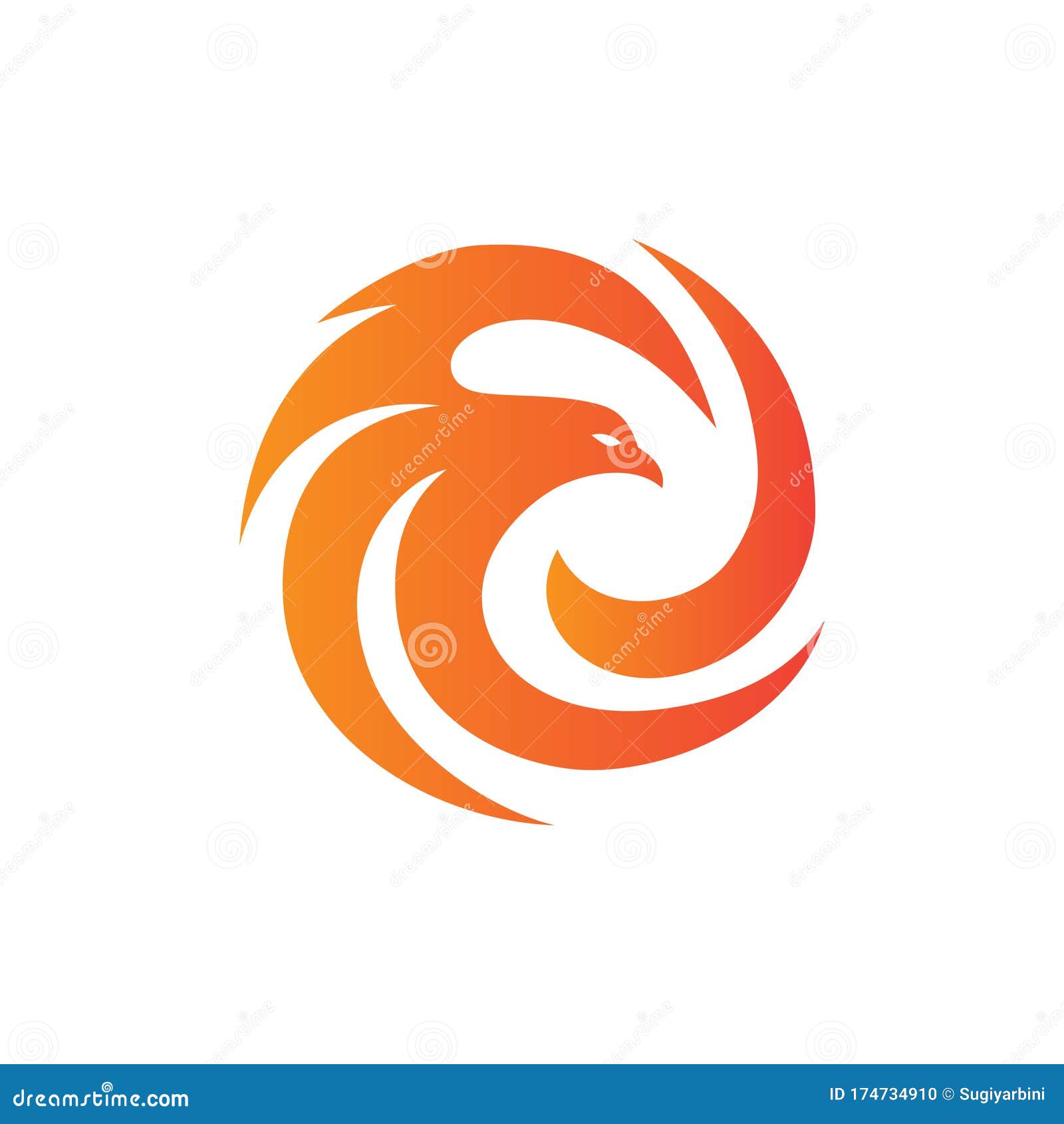 Falcon fire logo design stock vector. Illustration of sign - 174734910