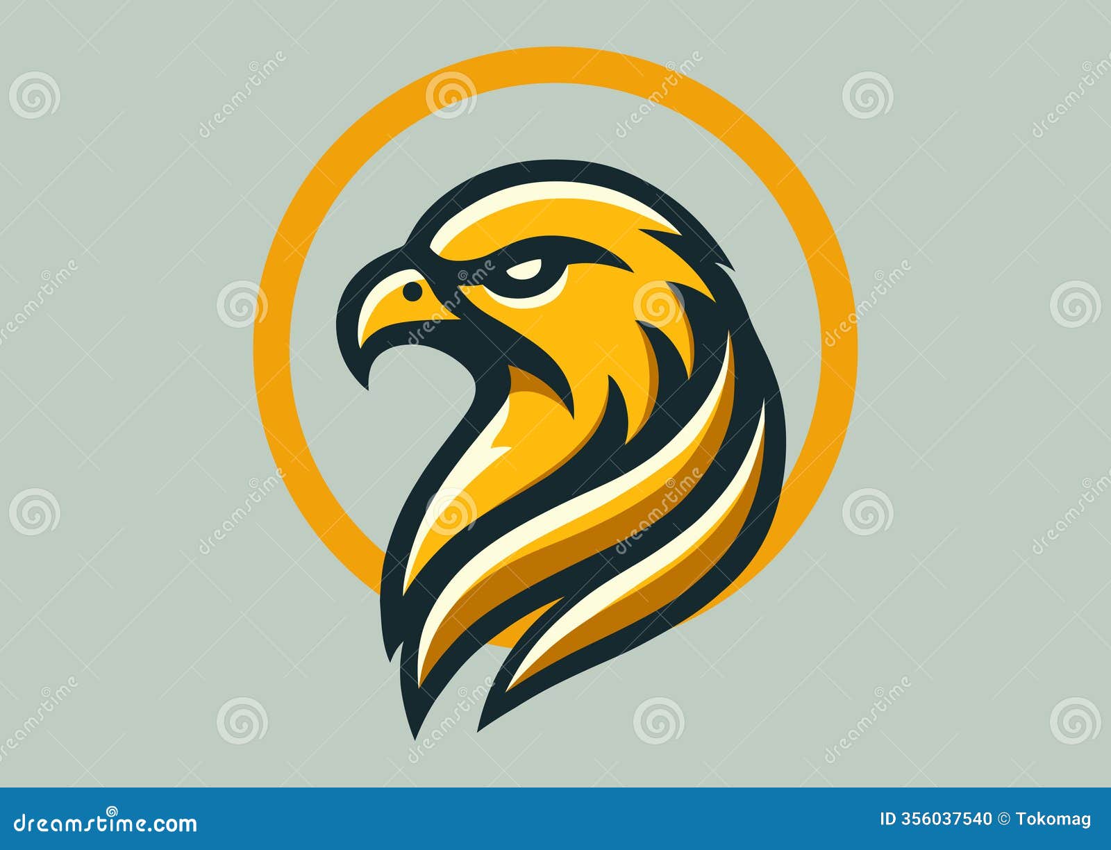 Falcon head logo design stock illustration. Illustration of ...