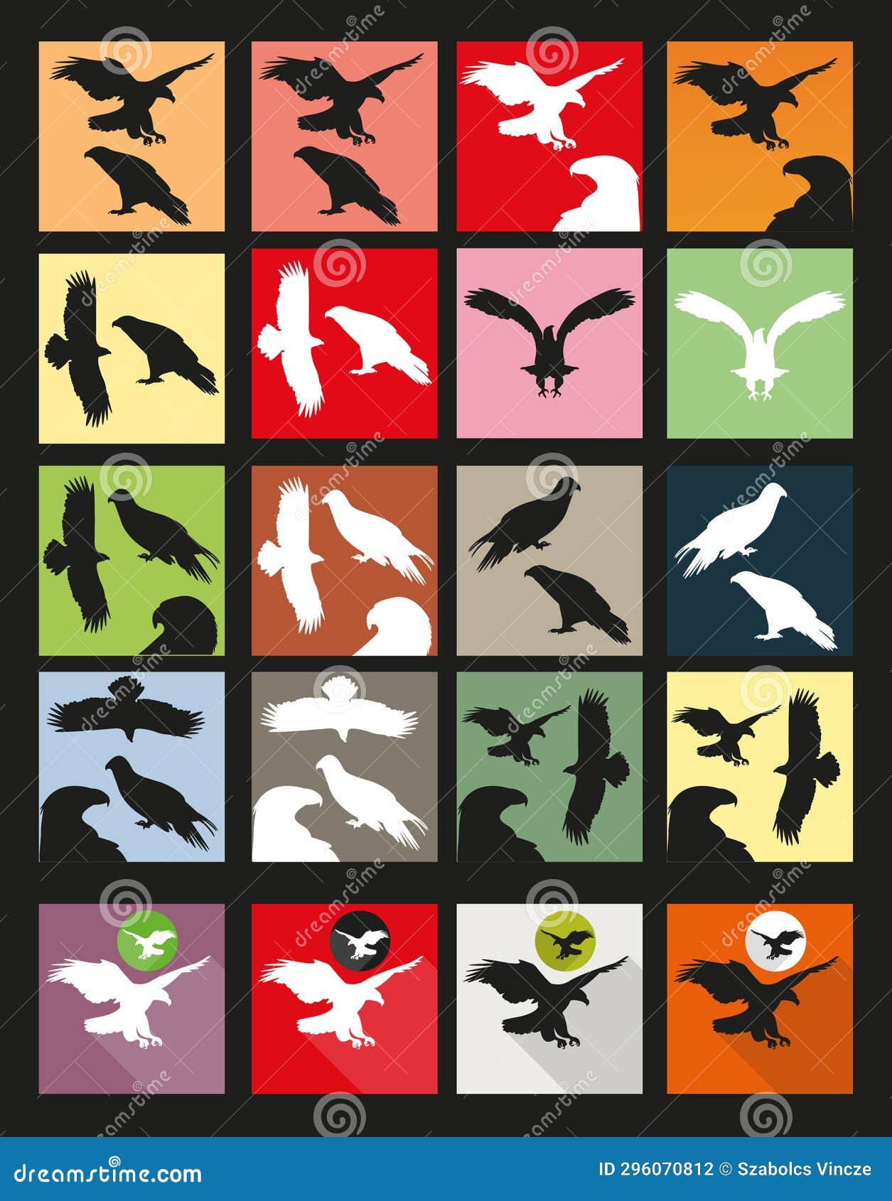 Falcon icon stock vector. Illustration of animal, brand - 296070812