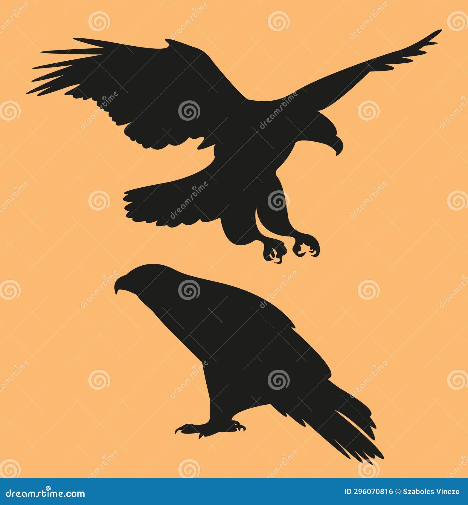 Falcon icon stock vector. Illustration of wing, silhouette - 296070816
