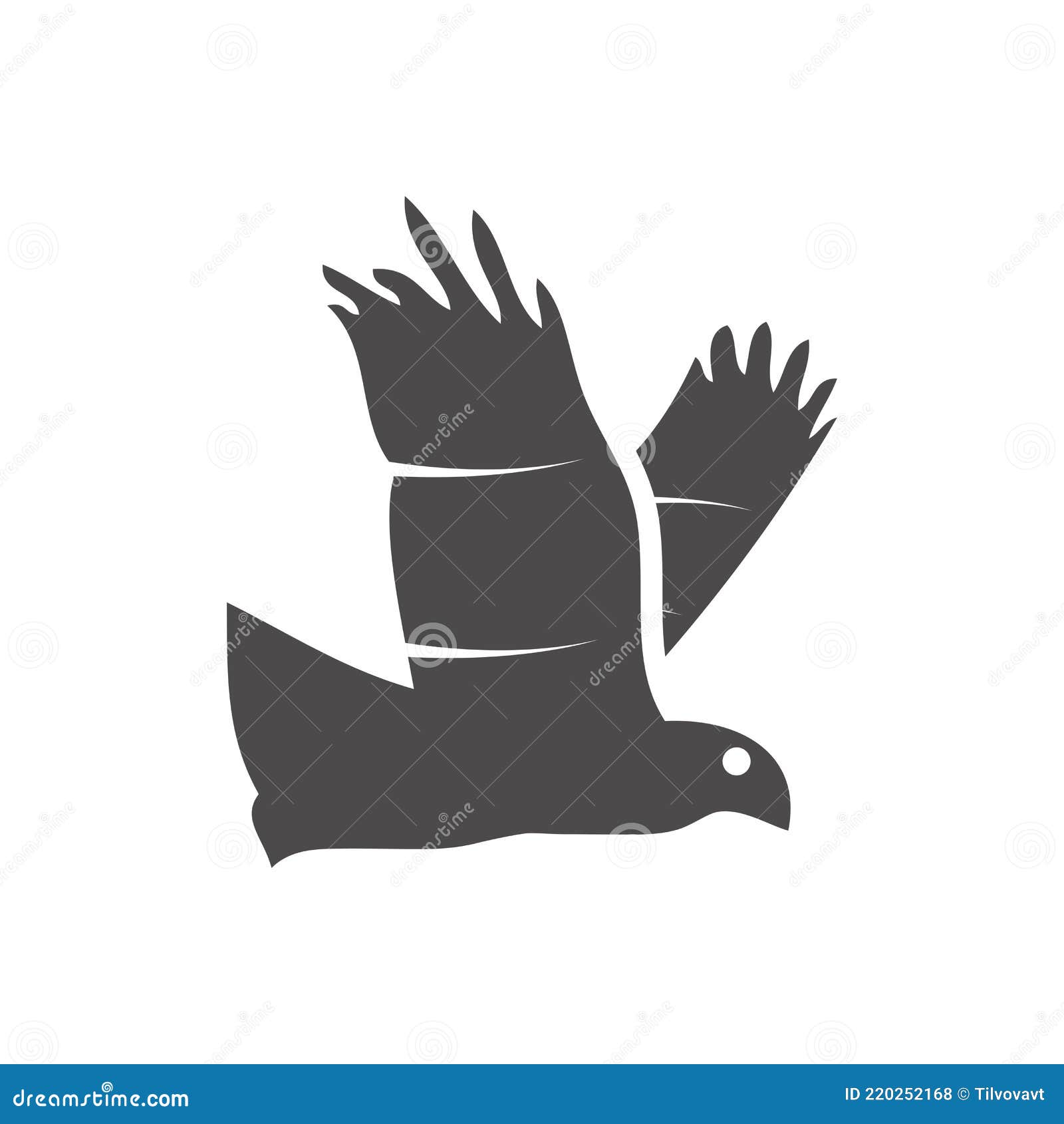 Falcon Icon in Flat Style.Vector Illustration. Stock Vector ...