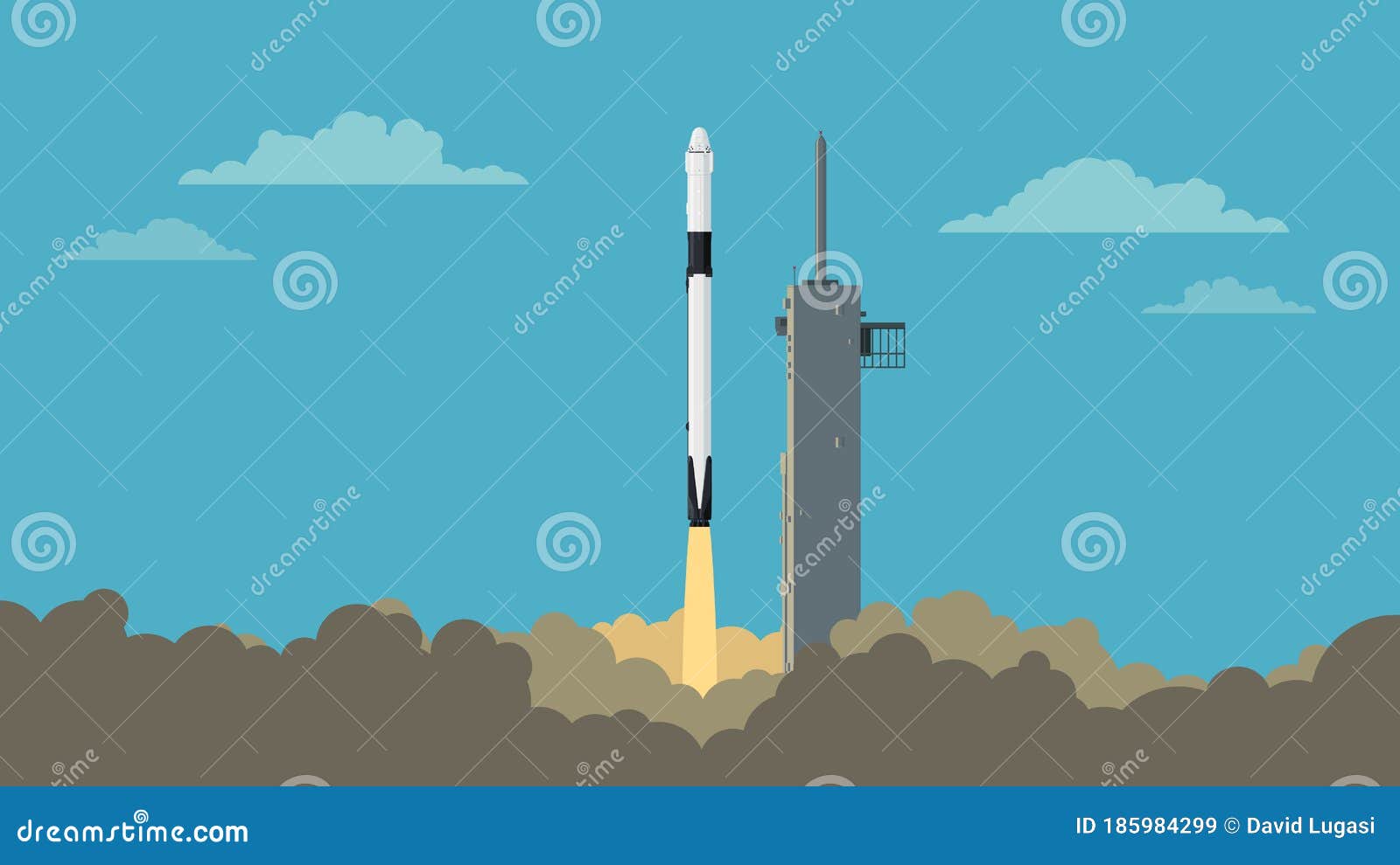 Falcon9launch Cartoons, Illustrations & Vector Stock Images - 1 ...