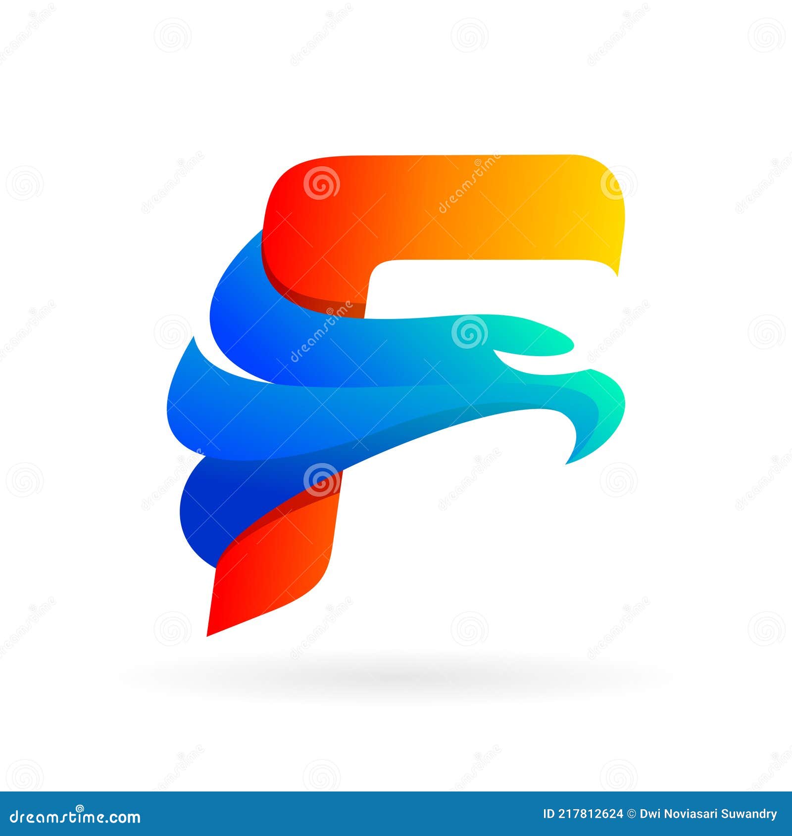 Falcon Letter F Logo Vector Symbol Stock Vector - Illustration of ...