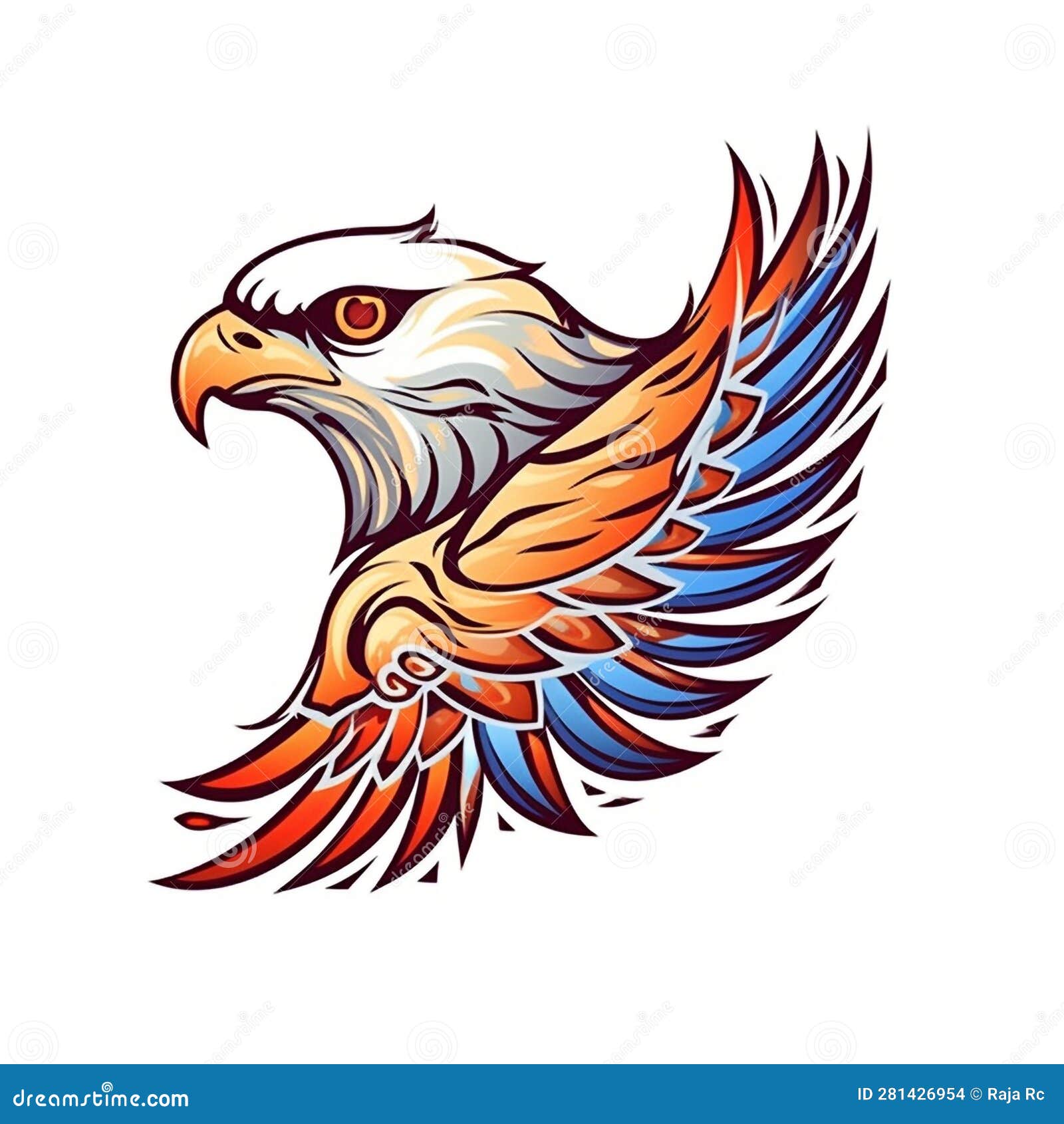Falcon logo stock illustration. Illustration of crest - 281426954