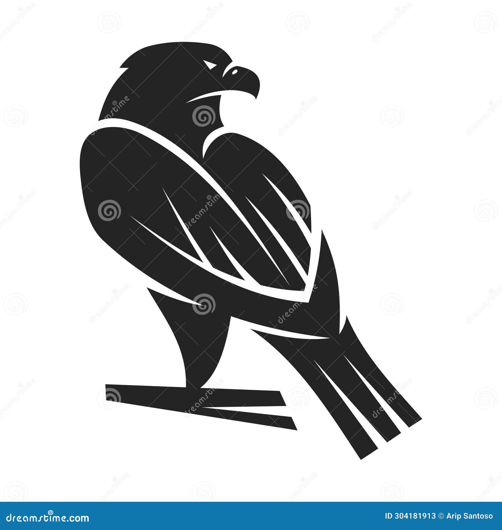 Falcon Logo Template Isolated. Brand Identity. Icon Abstract Vector ...