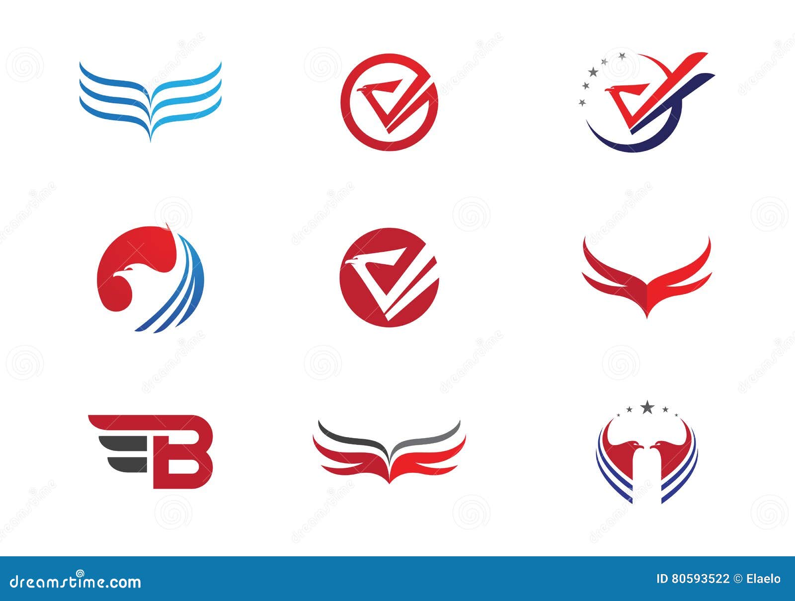 Falcon Logo Template stock vector. Illustration of concept - 80593522