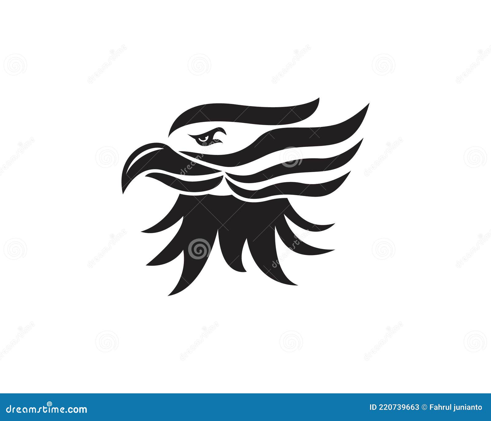 Falcon Logo Vector Template Illustration Stock Vector - Illustration of ...