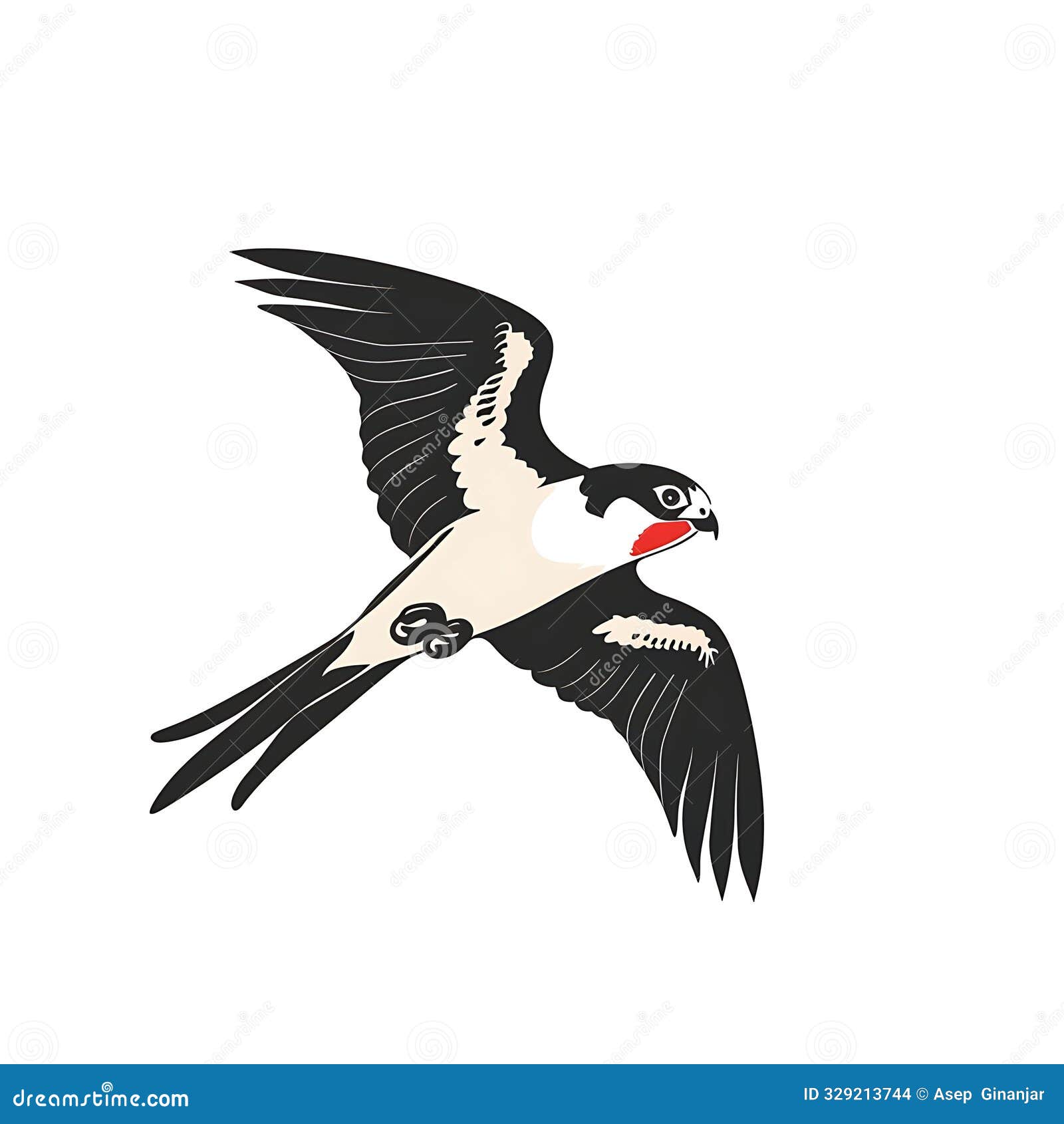 Falcon in Mid Dive logo stock illustration. Illustration of wild ...