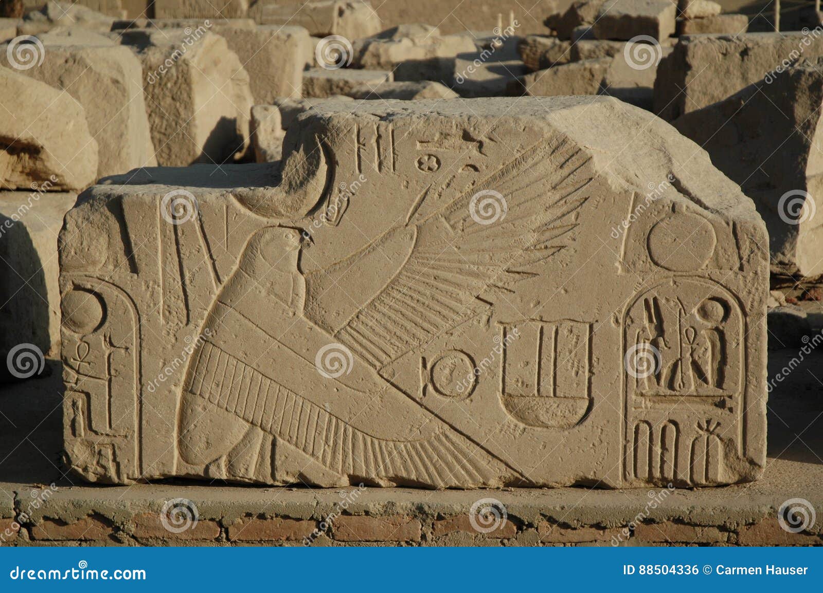 Falcon stock photo. Image of falcon, relief, egypt, deity - 88504336