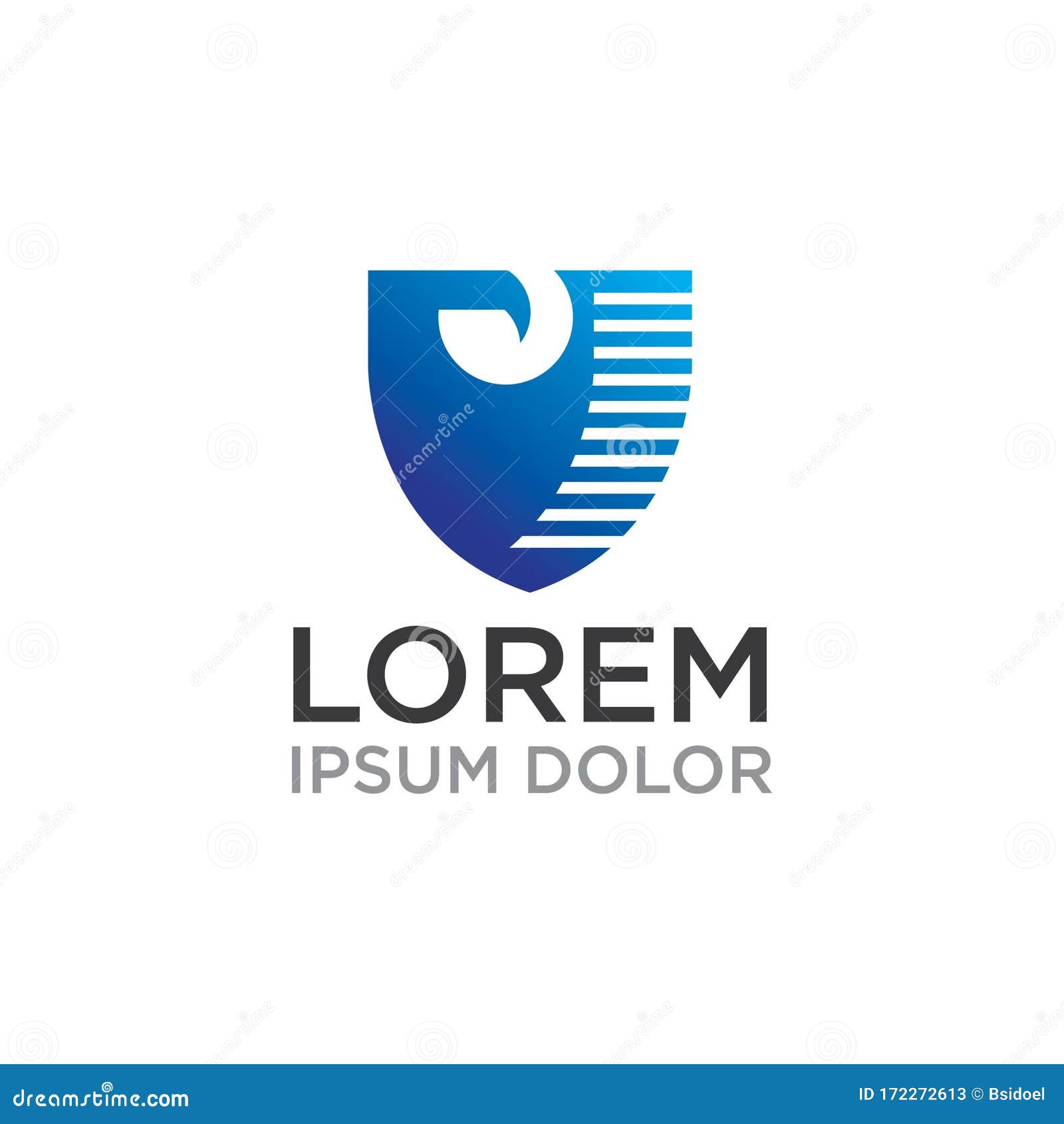 Falcon Shield - Vector Logo Template Stock Vector - Illustration of ...