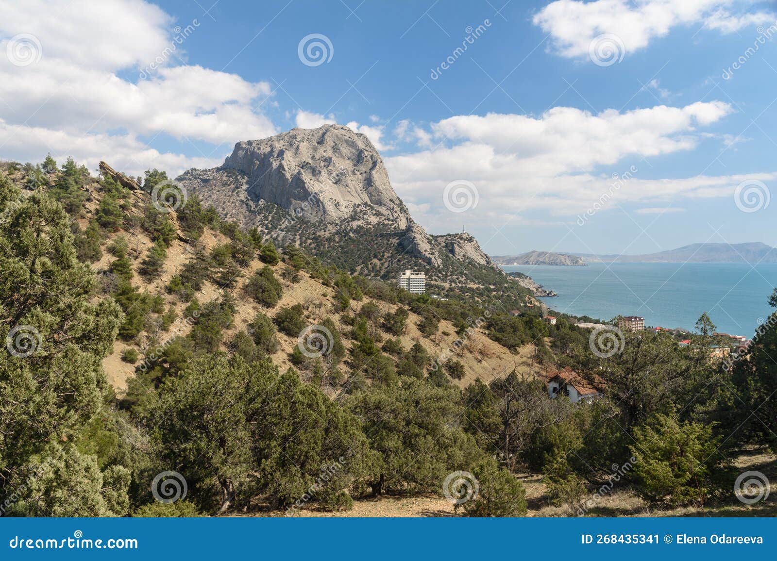 Falcon Sokol Mountain. Crimea Stock Image - Image of peak, sudak: 268435341