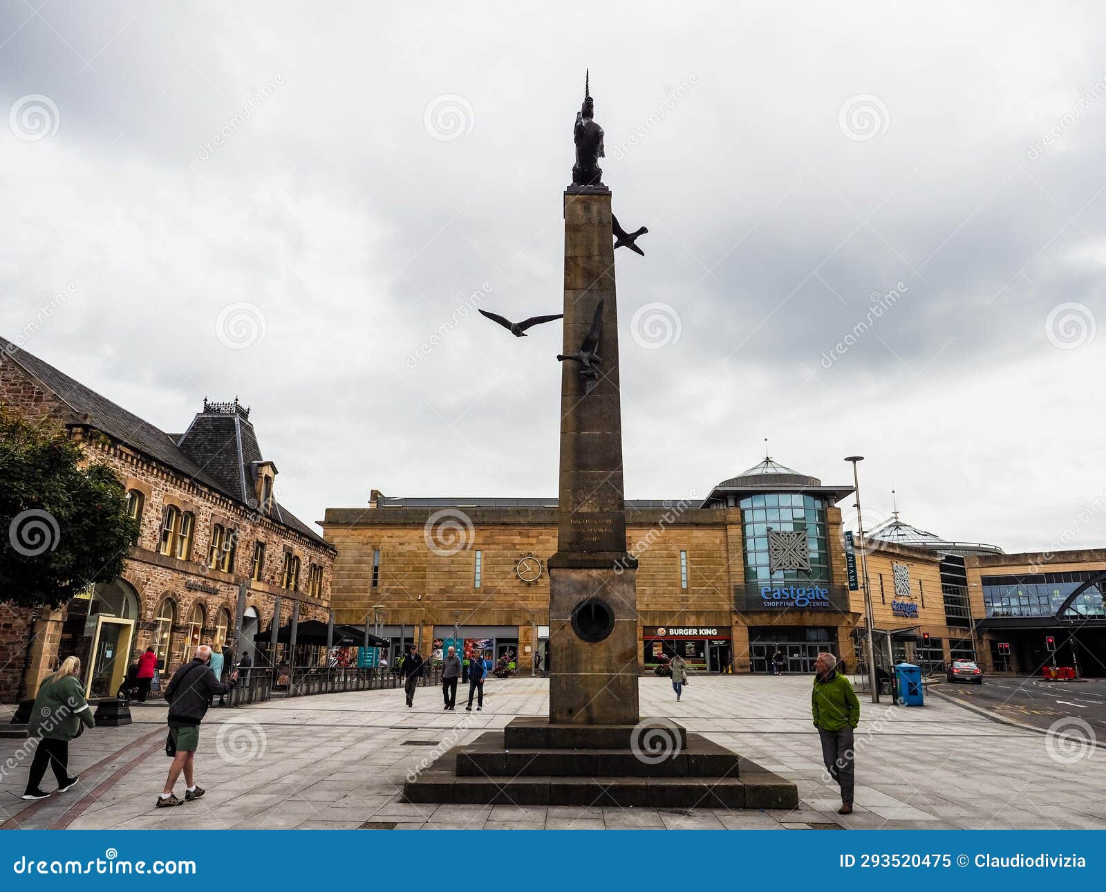 Falcon Square in Inverness editorial image. Image of town - 293520475