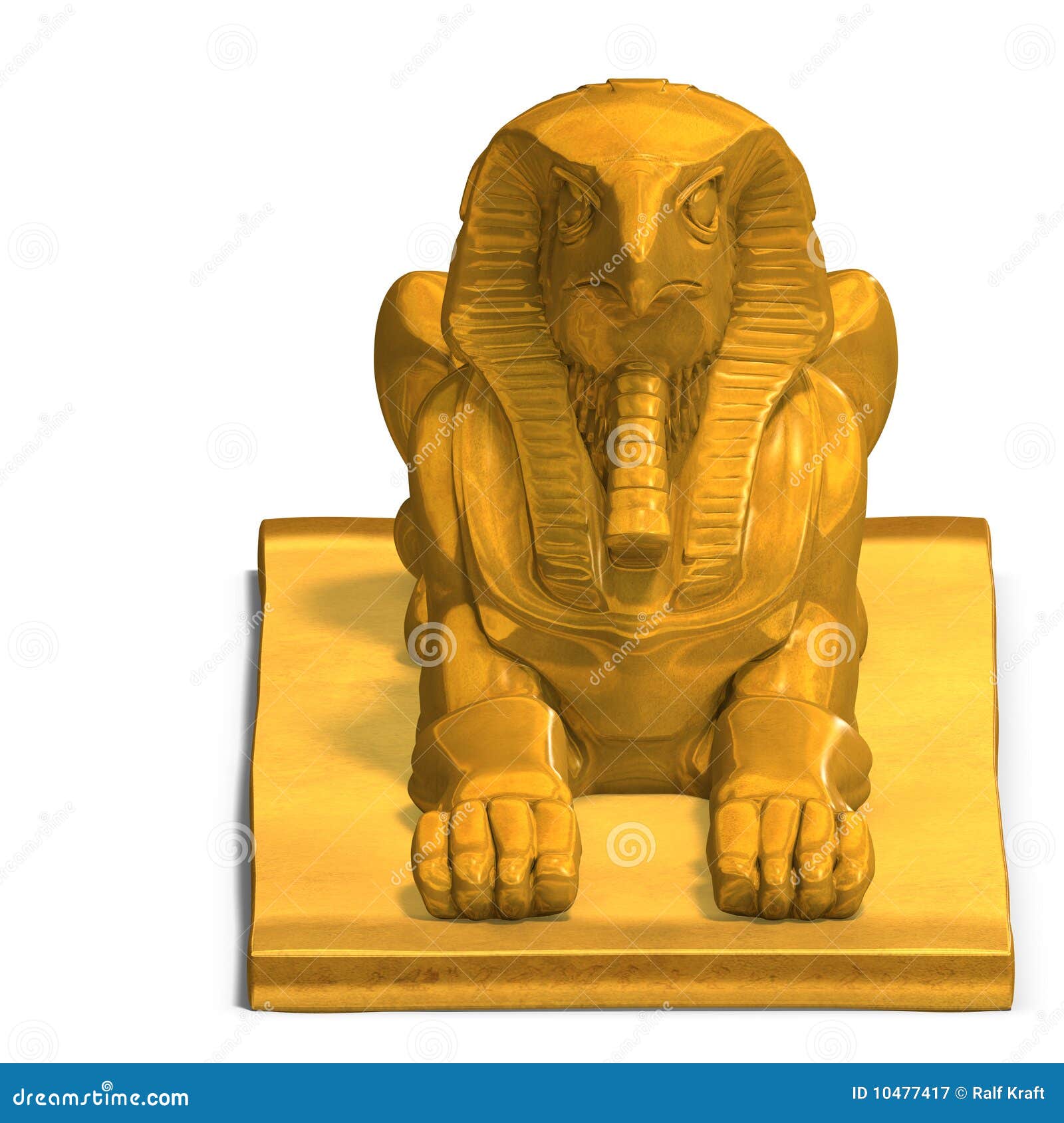 Falcon Statue On Black Background , A Myth From Egypt Royalty-Free ...