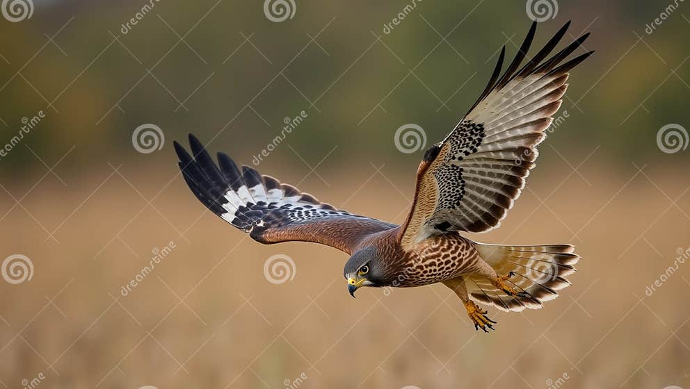 Falcon Strike Predator in Action Stock Illustration - Illustration of ...