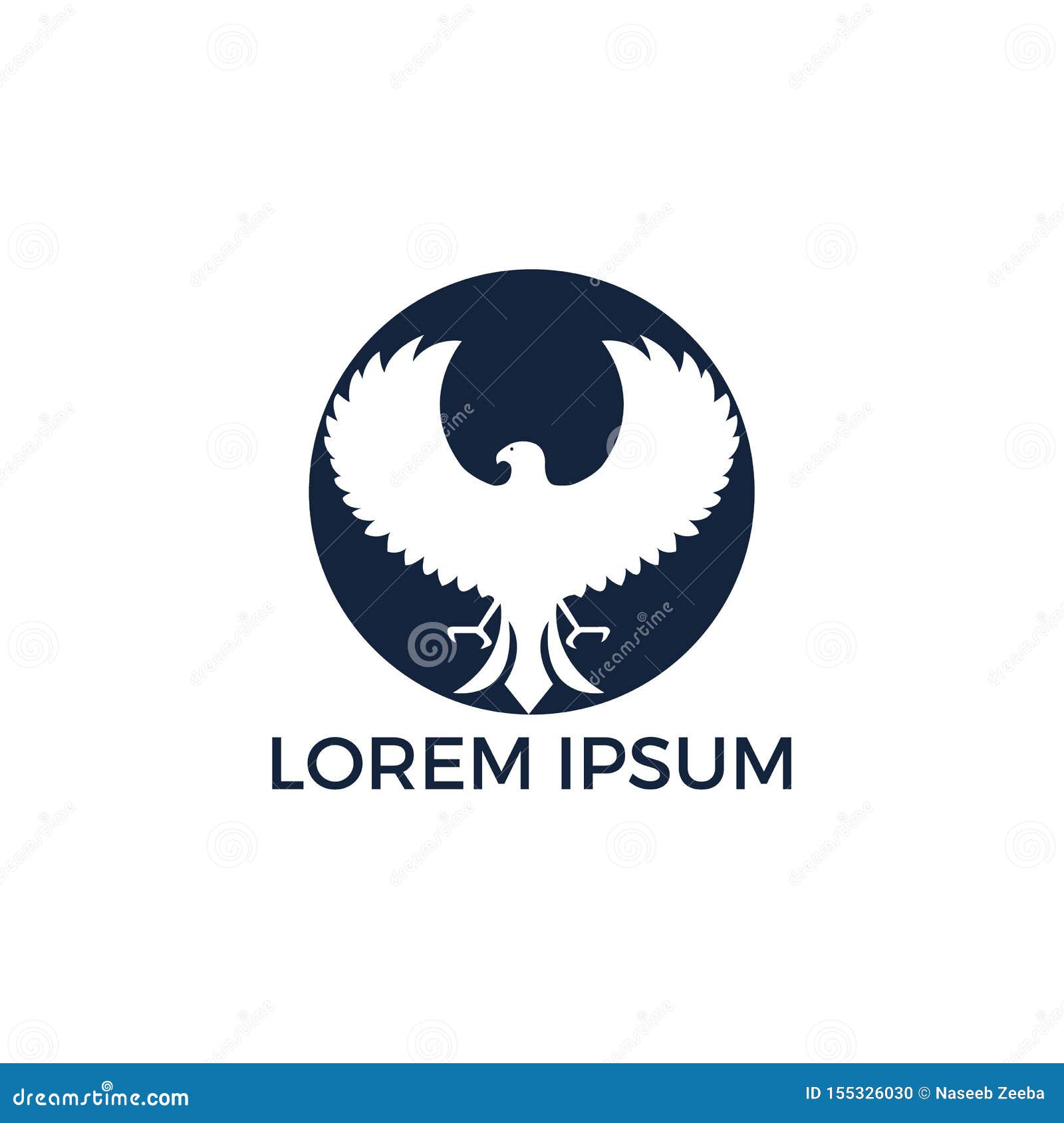 Falcon vector logo design. stock vector. Illustration of animal - 155326030