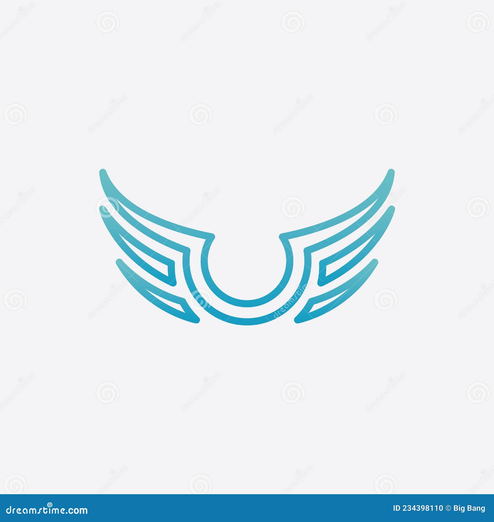Falcon Wing Vector Logo Icon Template Stock Vector - Illustration of ...