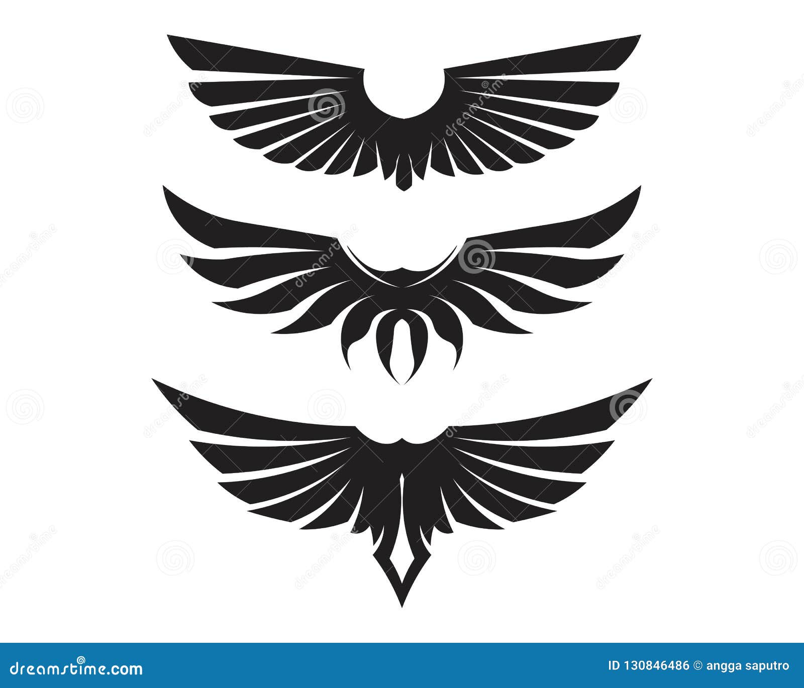 Falcon Wing Logo Template Vector Icon Design Stock Vector ...