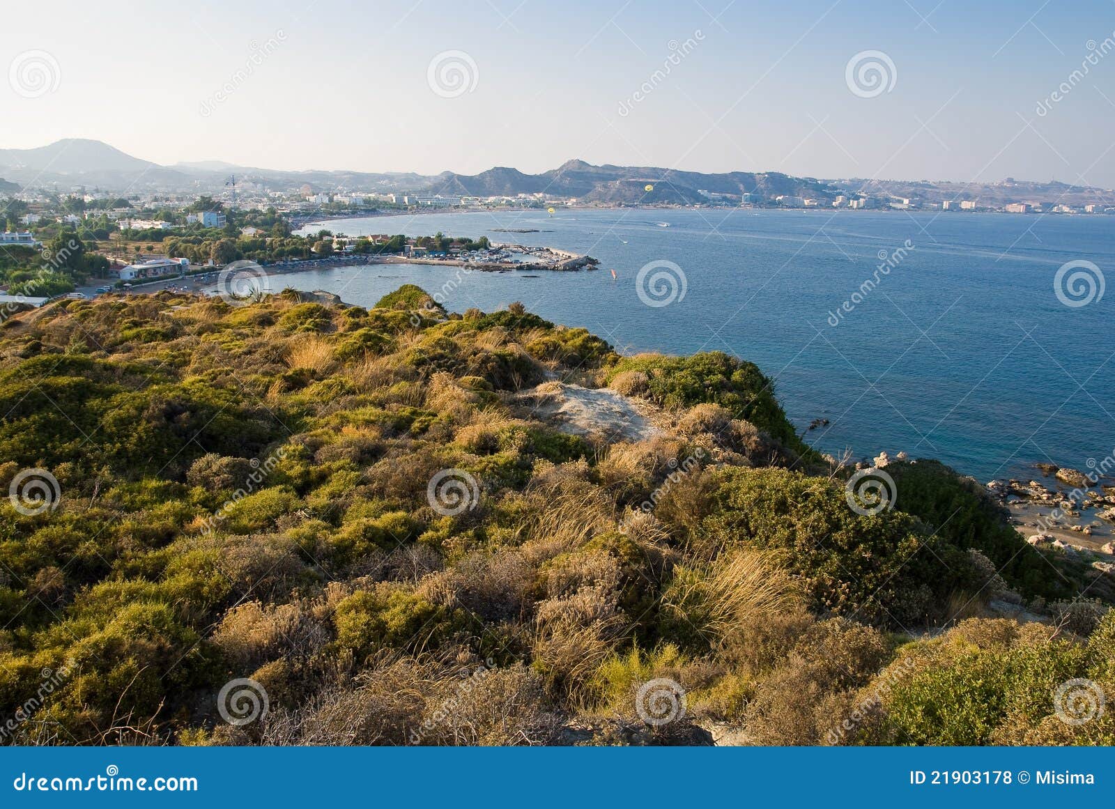 Faliraki bay stock photo. Image of aegean, crystal, rhodos - 21903178
