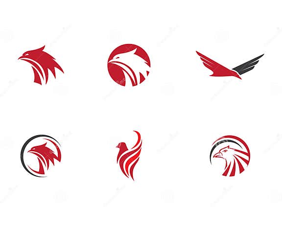 Falke Logo Template vektor abbildung. Illustration von ikone - 95610660