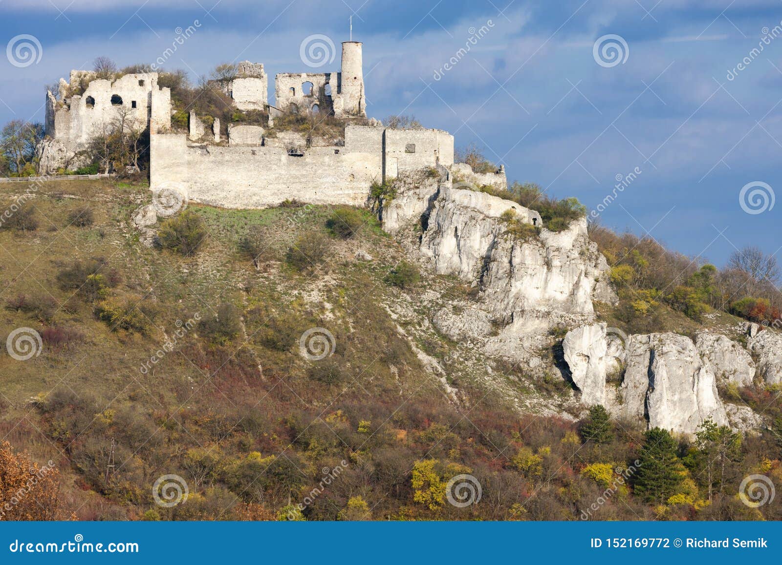 Falkenstein Castle in Autumn, Austria Stock Photo - Image of ages ...