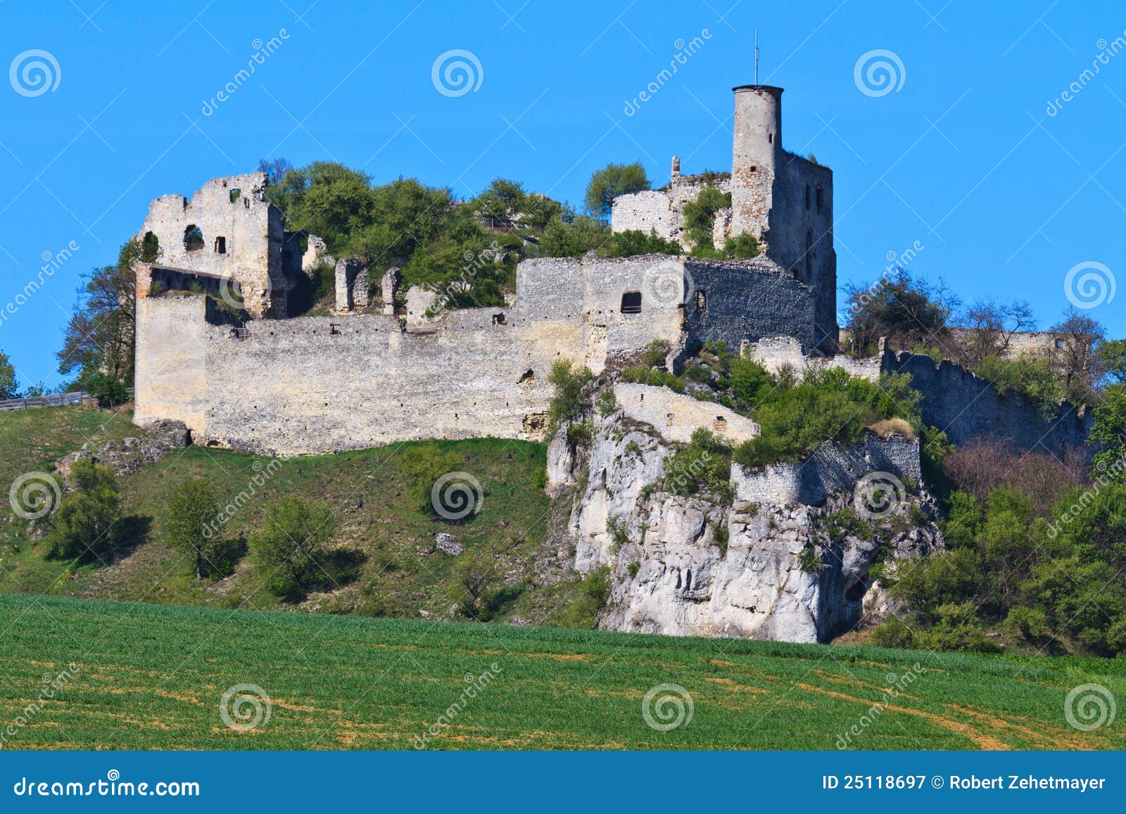Falkenstein Castle Ruins, Lower Austria Stock Image - Image of ...