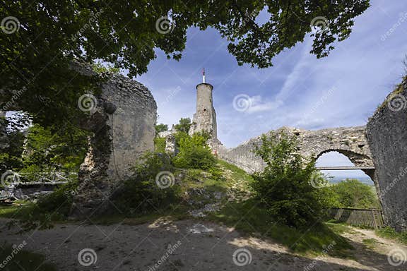 Falkenstein Ruins, Lower Austria, Austria Stock Image - Image of ...