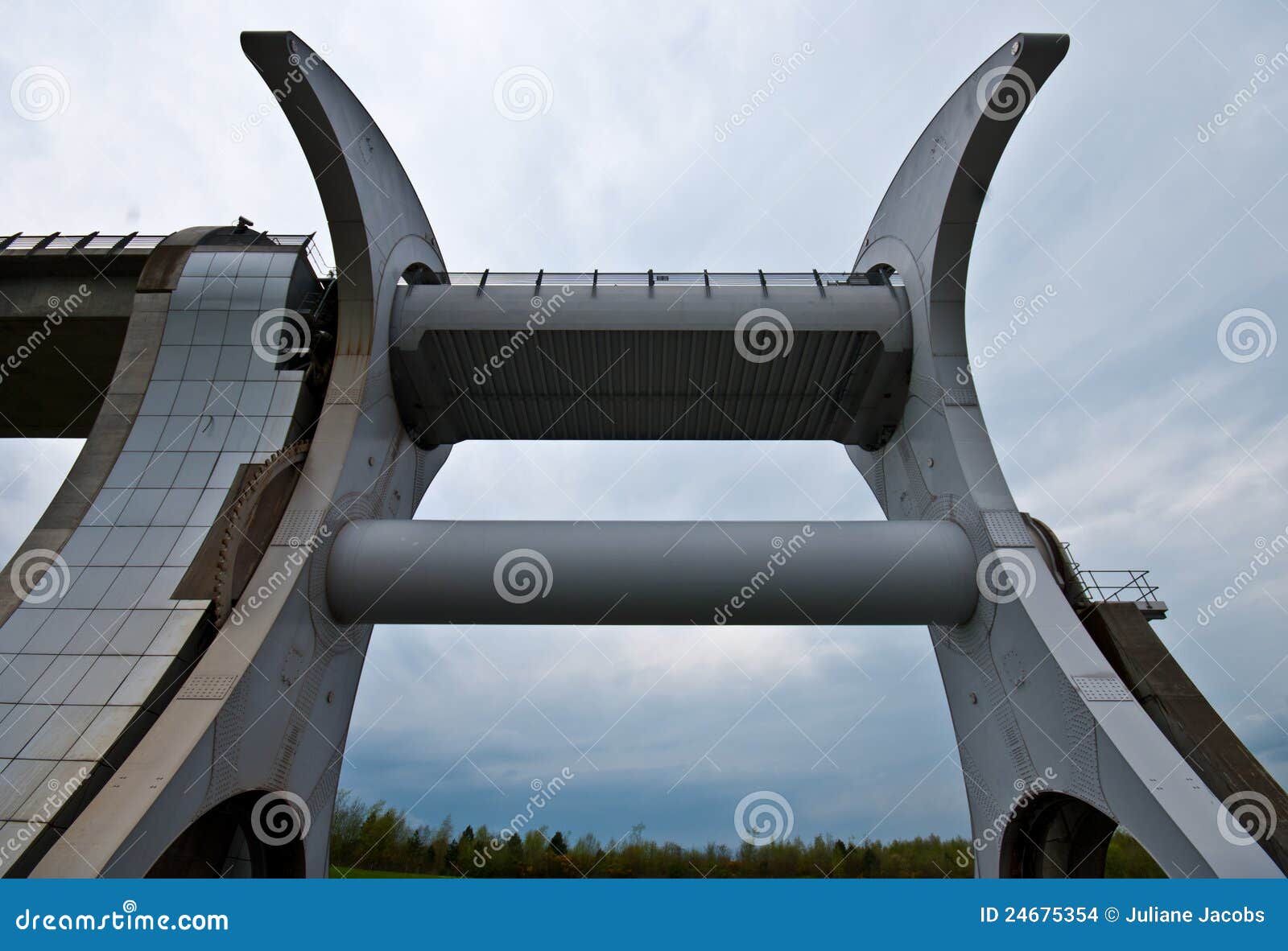 Falkirk Wheel stock photo. Image of modern, canal, technology - 24675354