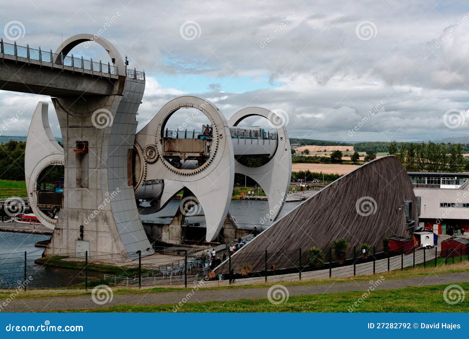 Falkirk Wheel stock photo. Image of waterways, falkirk - 27282792