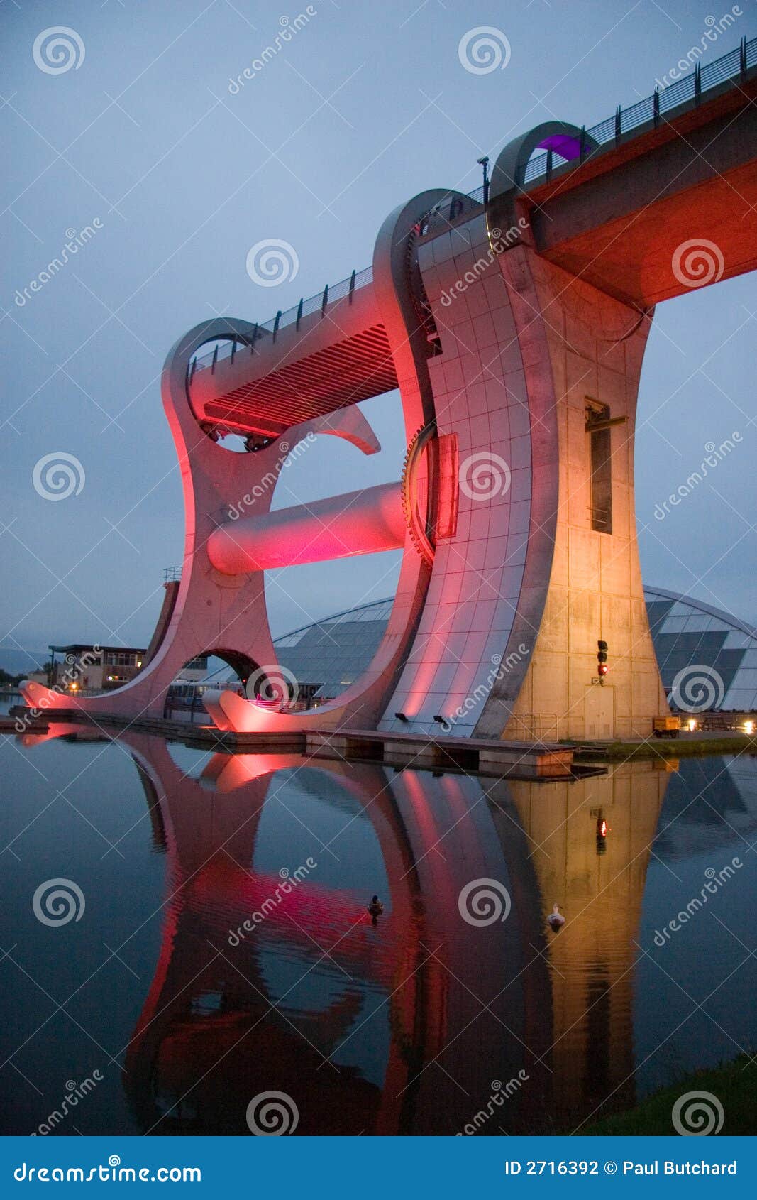 Falkirk Wheel at Night stock photo. Image of union, wheel - 2716392