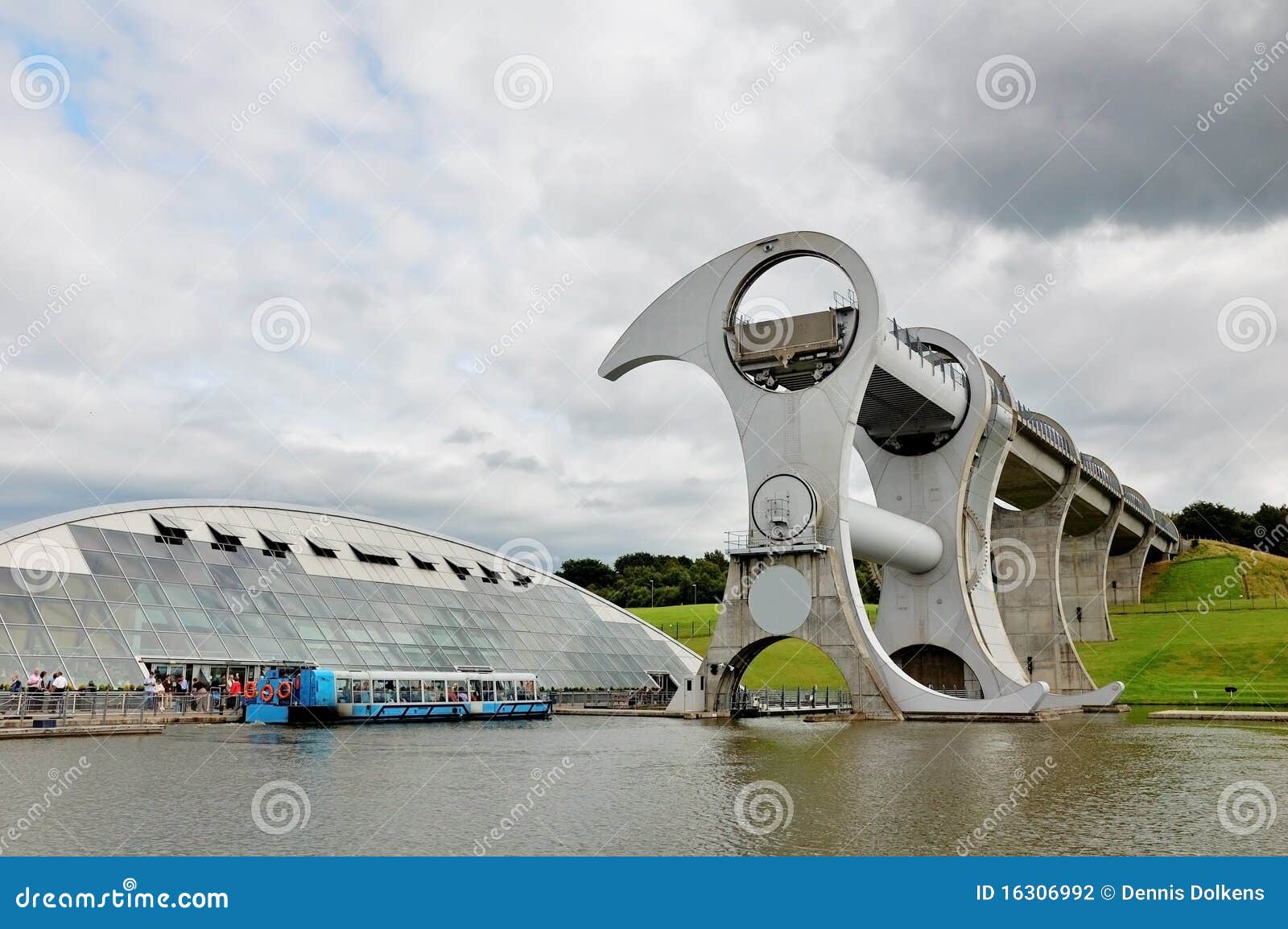 Falkirk Wheel, Scotland stock photo. Image of shipping - 16306992