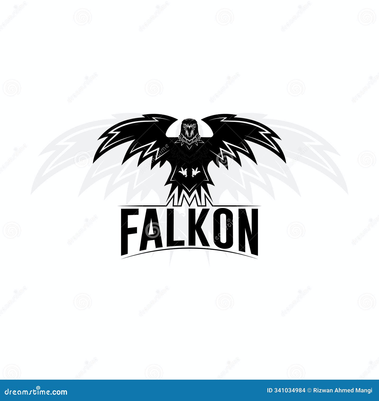Falcon Logo Design Template. Eagle Vector Icon. Eagle Vector Icon Stock ...