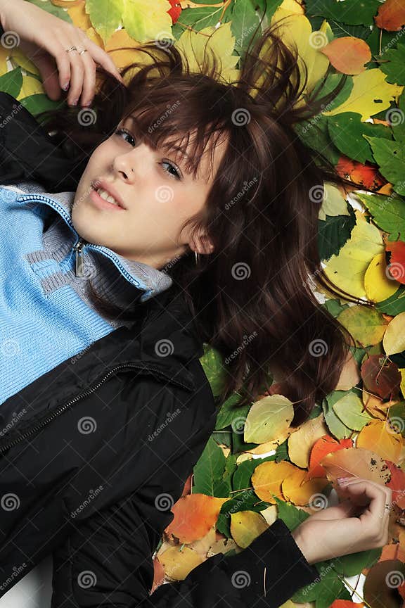 Fall stock image. Image of autumn, fall, person, expression - 7810755