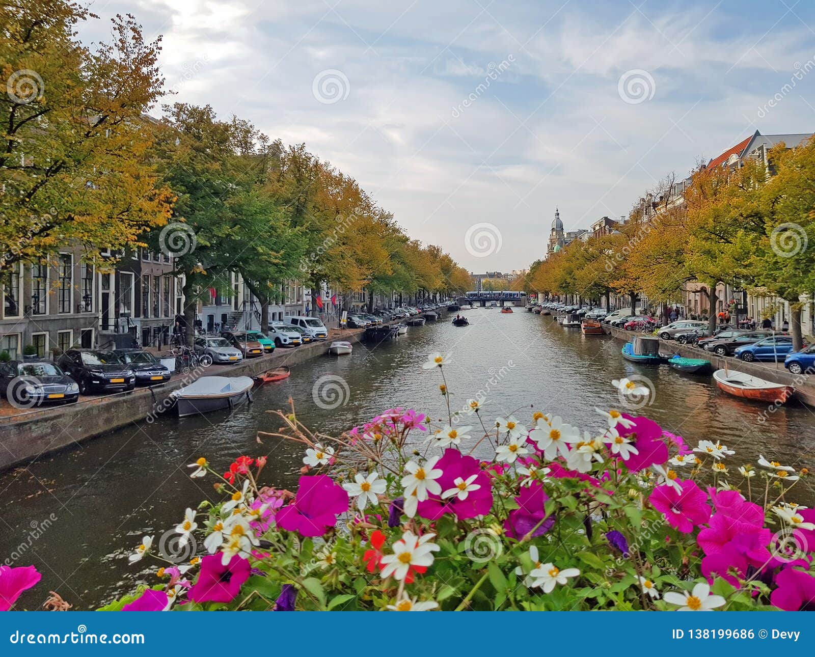 Fall in Ansterdam the Netherlands Stock Photo - Image of canal ...