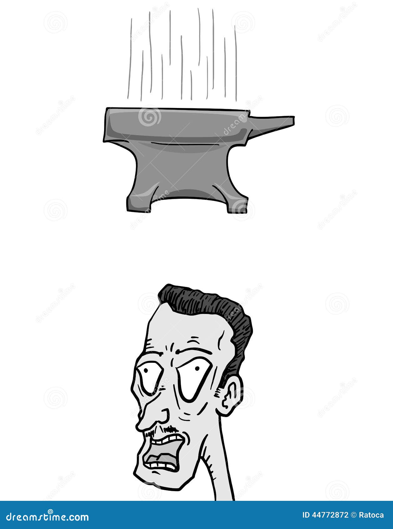 Fall anvil stock vector. Illustration of hook, doll, creative - 44772872