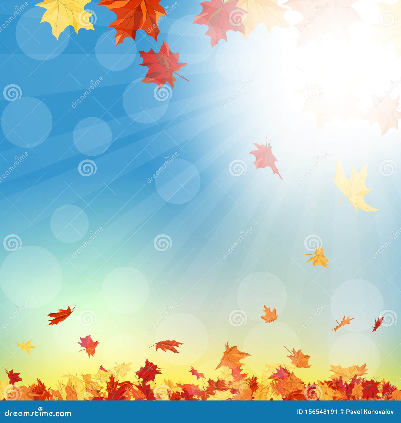 Fall Autumn Background stock vector. Illustration of botany - 156548191