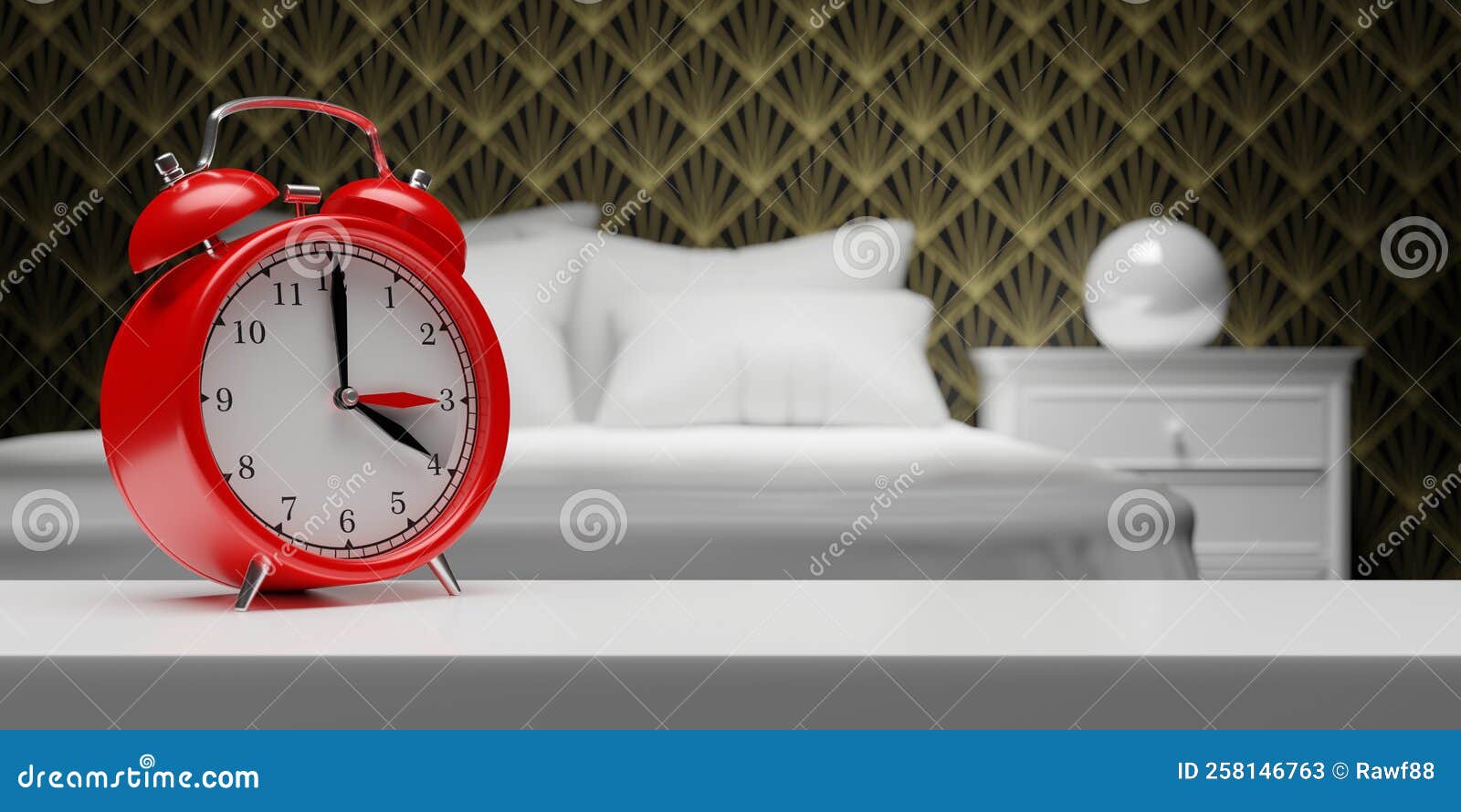 Fall Back Time. Daylight Saving End. Red Alarm Clock One Hour Back ...