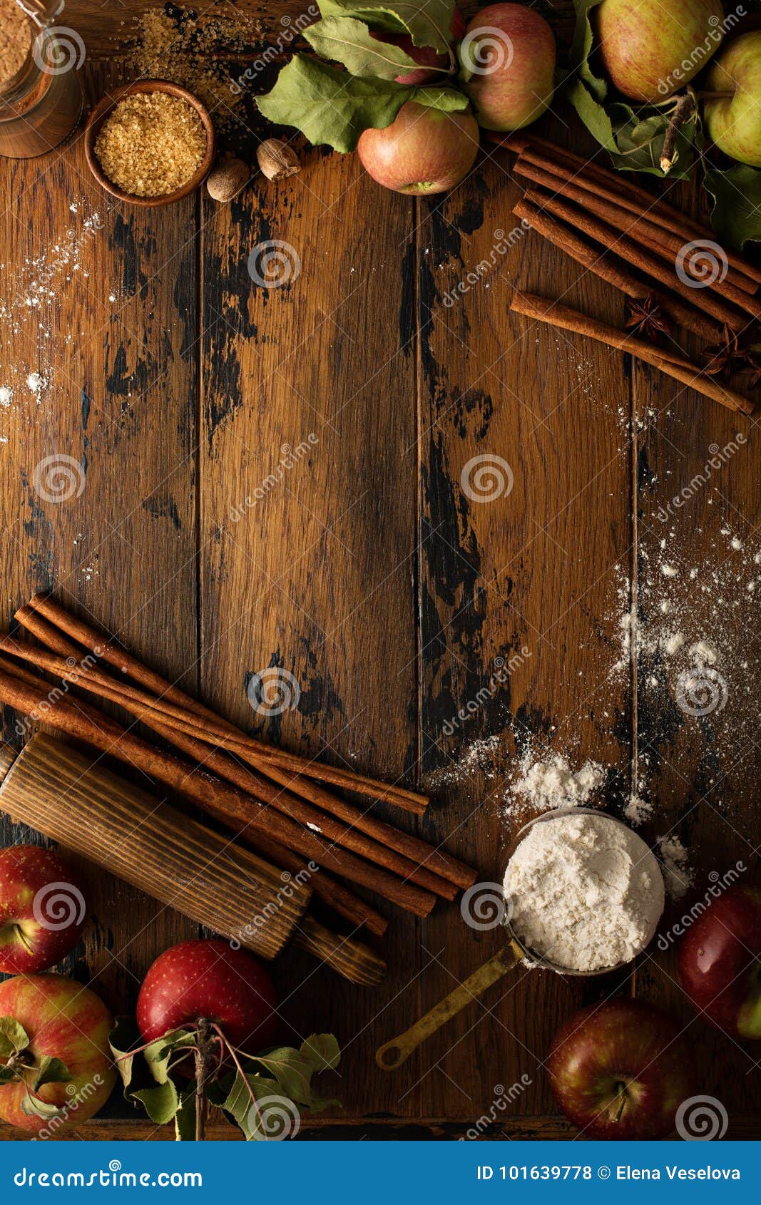 Fall Baking Concept Background Stock Photo - Image of overhead, bake ...