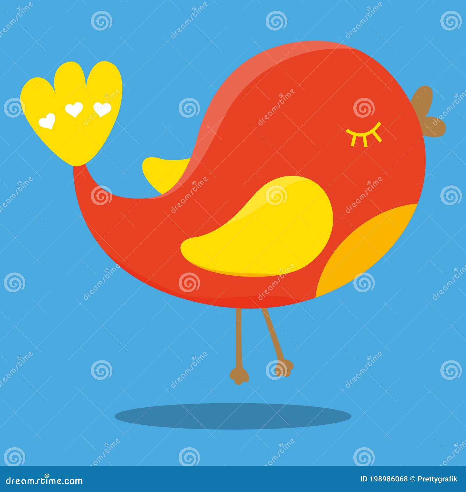 Fall birds red bird 13 stock vector. Illustration of fall - 198986068