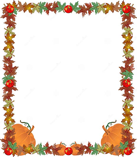 Fall Border Frame Illustration Stock Vector - Illustration of copy ...