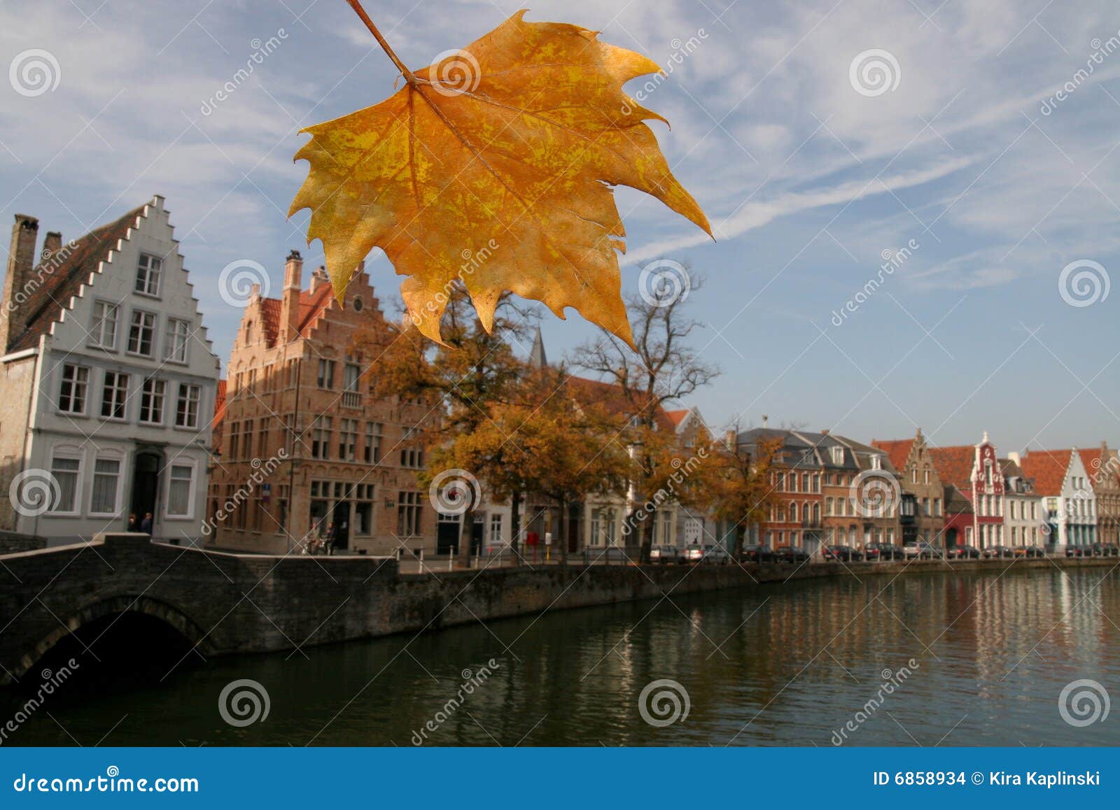 Fall in Brugge, Belgium stock photo. Image of idyllic - 6858934